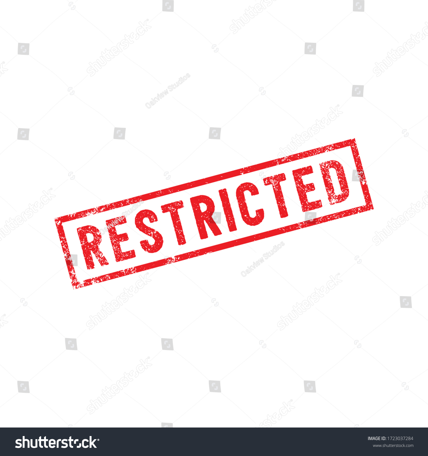 Restricted Grunge Ink Stamp Vector Stock Vector (Royalty Free ...