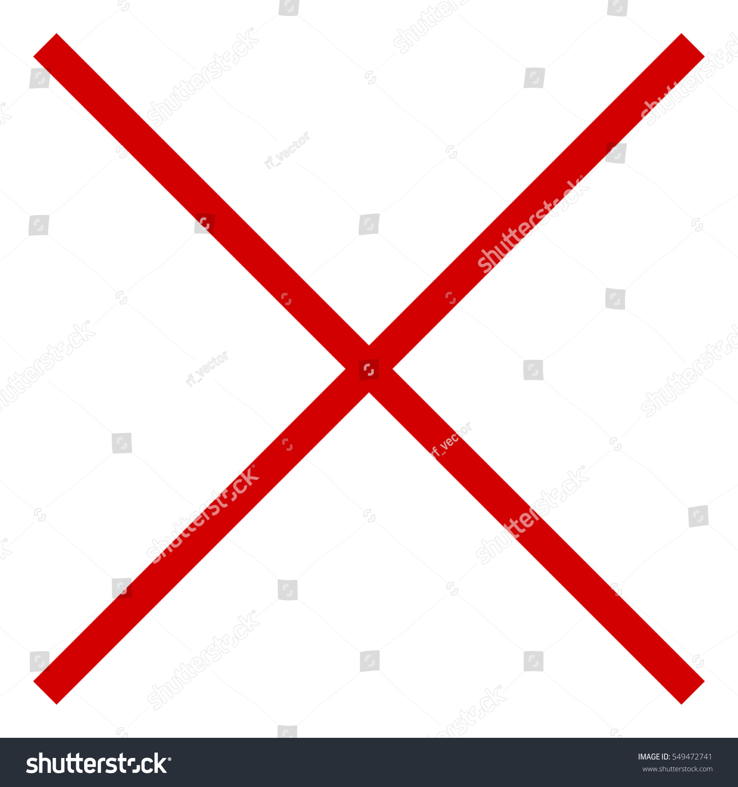 Restrictive Prohibitive Sign Something Red Stock Vector (Royalty Free ...
