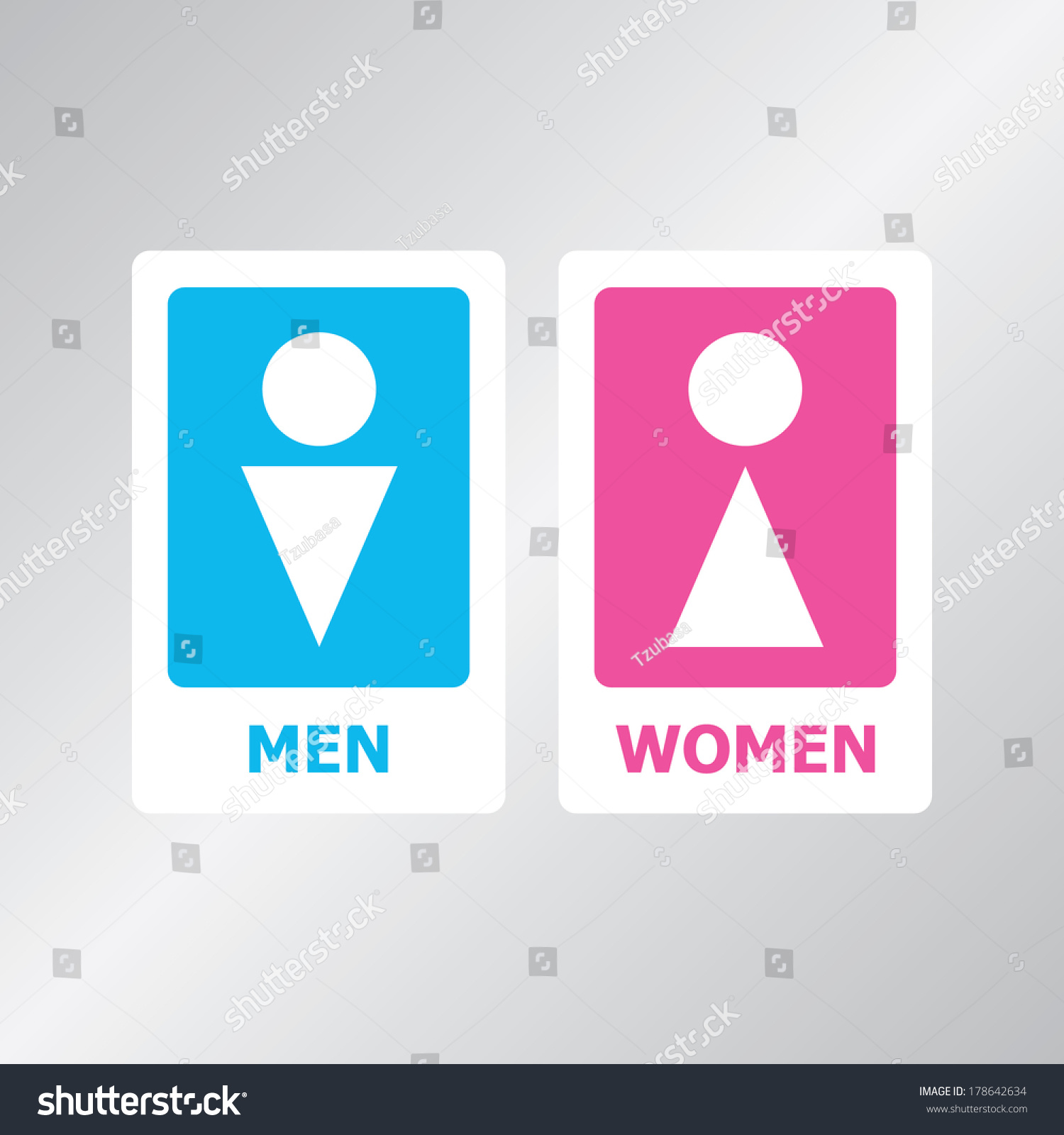 Restroom Sign Stock Vector (Royalty Free) 178642634 | Shutterstock