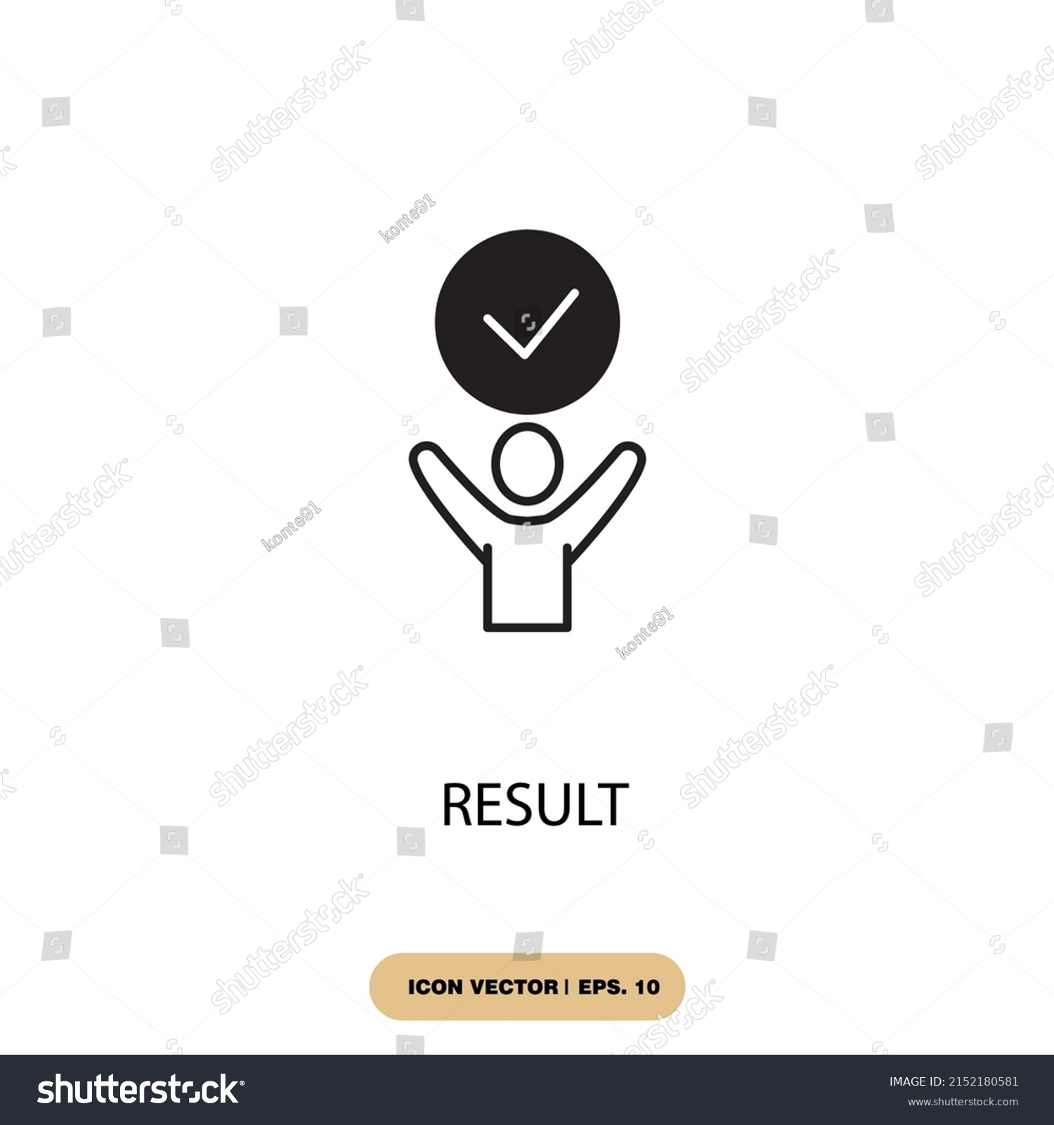Result Icons Symbol Vector Elements Infographic Stock Vector (Royalty ...
