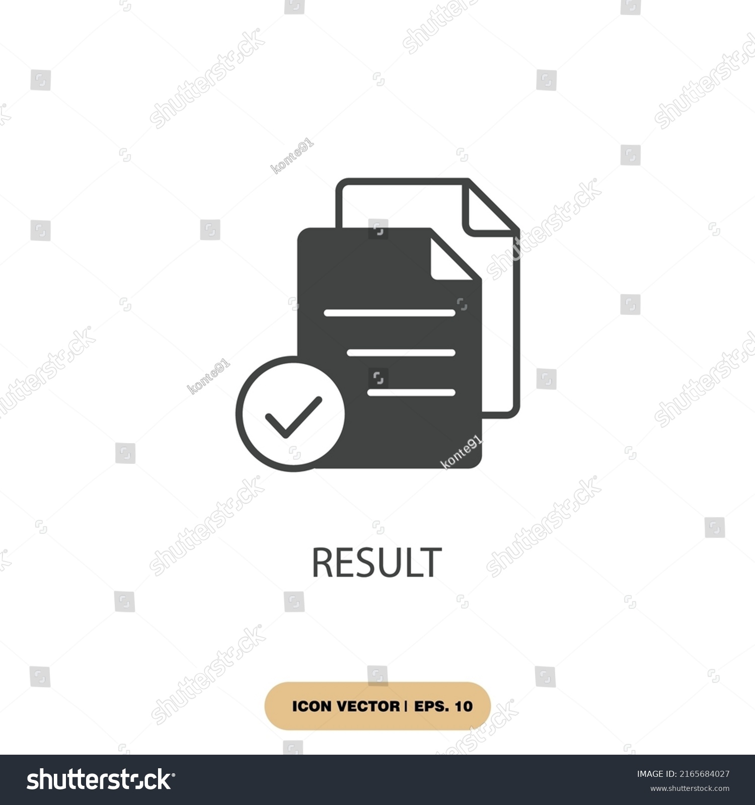Result Icons Symbol Vector Elements Infographic Stock Vector (Royalty ...