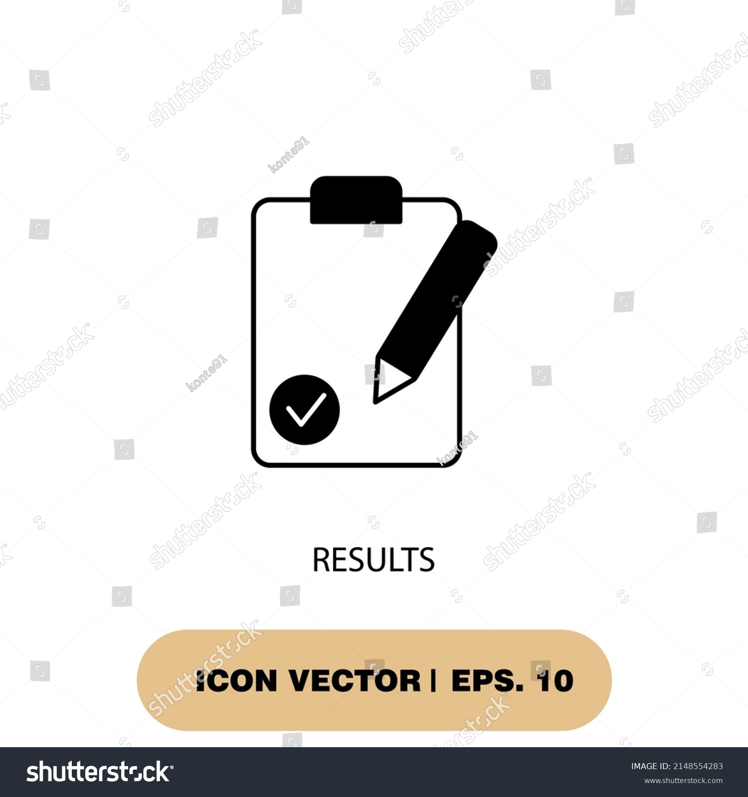 Results Icons Symbol Vector Elements Infographic Stock Vector (Royalty ...