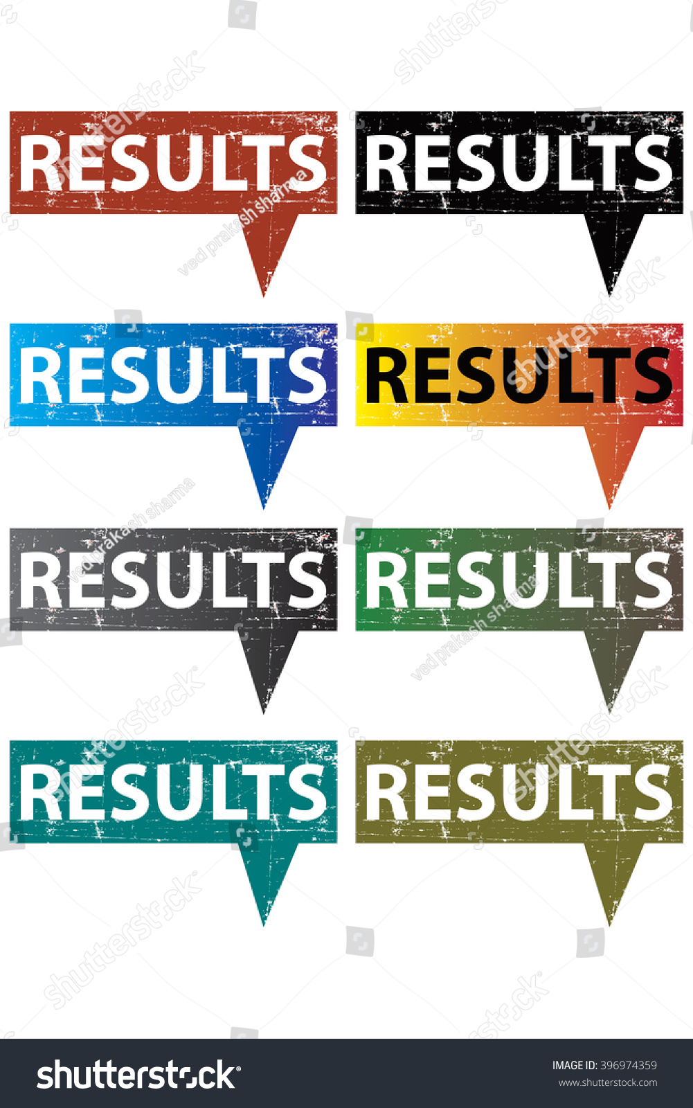 Results Speech Bubble Isolated Stock Vector (Royalty Free) 396974359 ...
