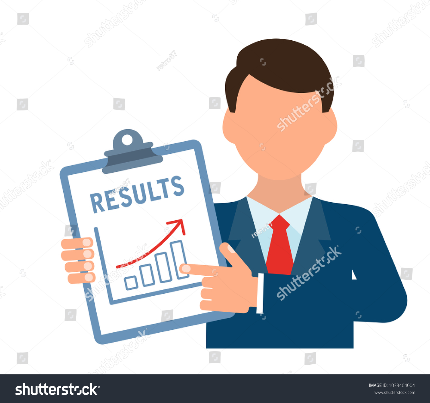 Results White Background Stock Vector (Royalty Free) 1033404004