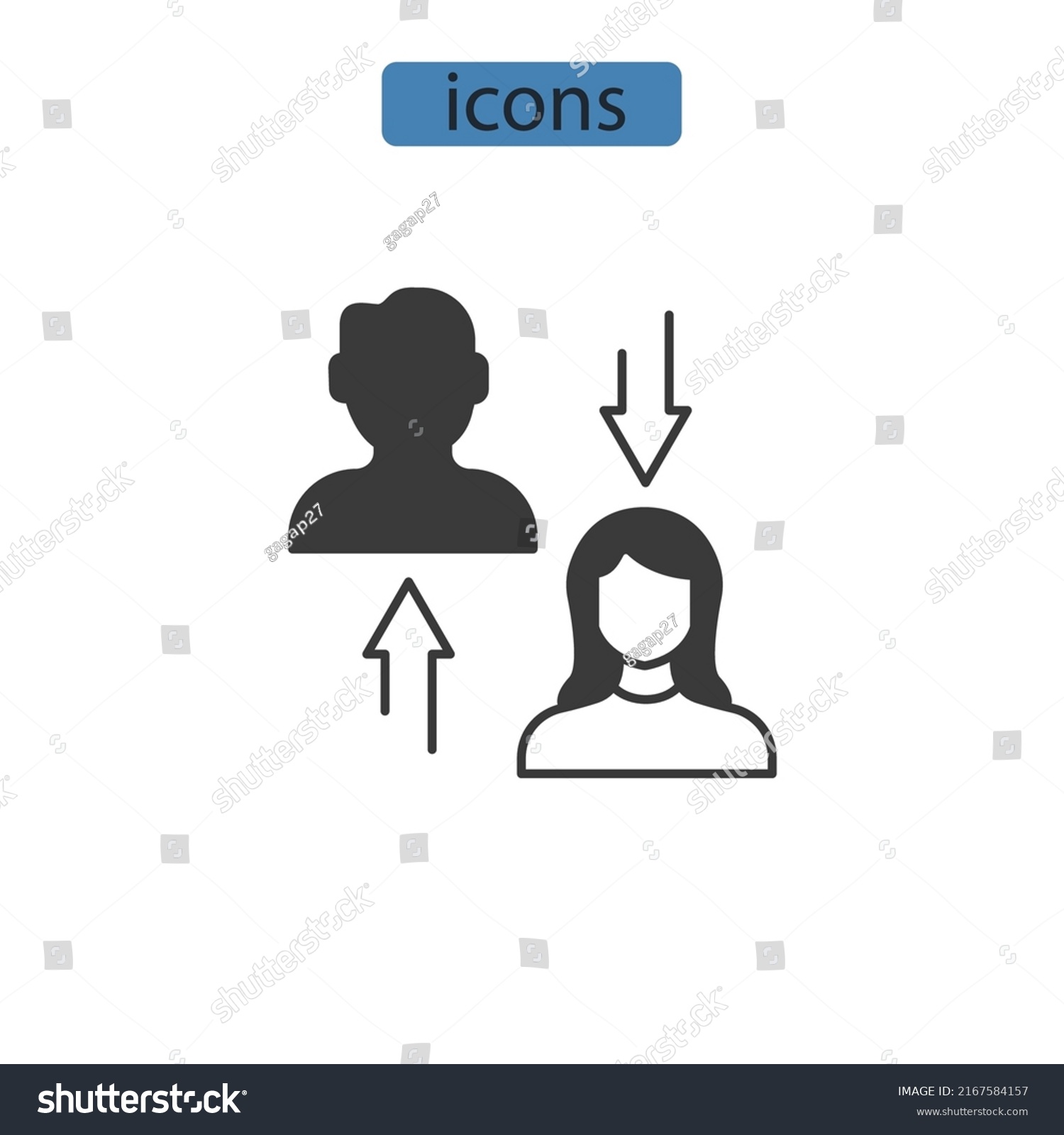 Retention Icons Symbol Vector Elements Infographic Stock Vector ...