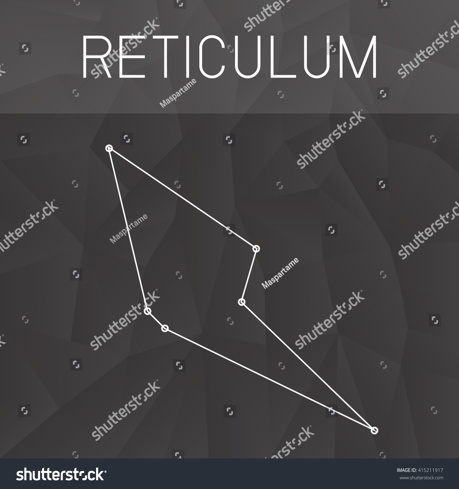 Reticulum Constellation Stock Vector (Royalty Free) 415211917 ...