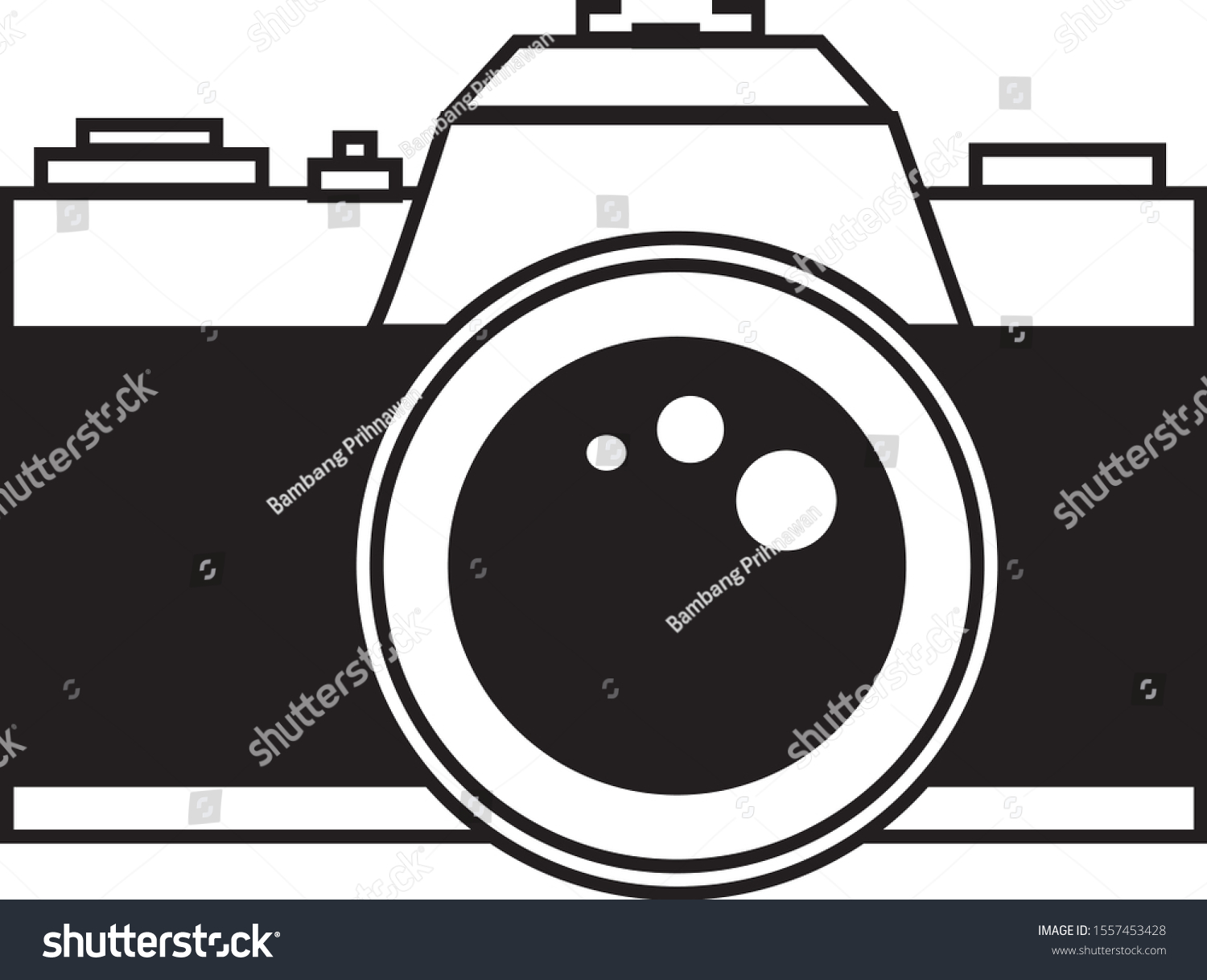 Retro Analog Vintage Camera Icon Vector Stock Vector (Royalty Free ...
