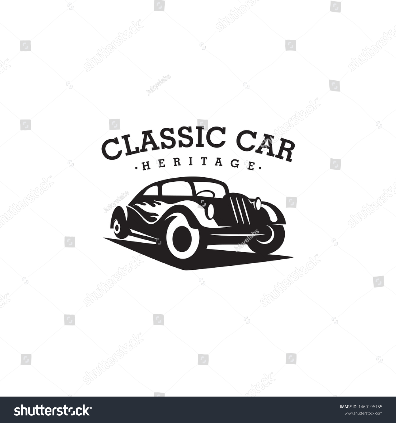 Retro Car Logo Design Template Vector Stock Vector (Royalty Free ...
