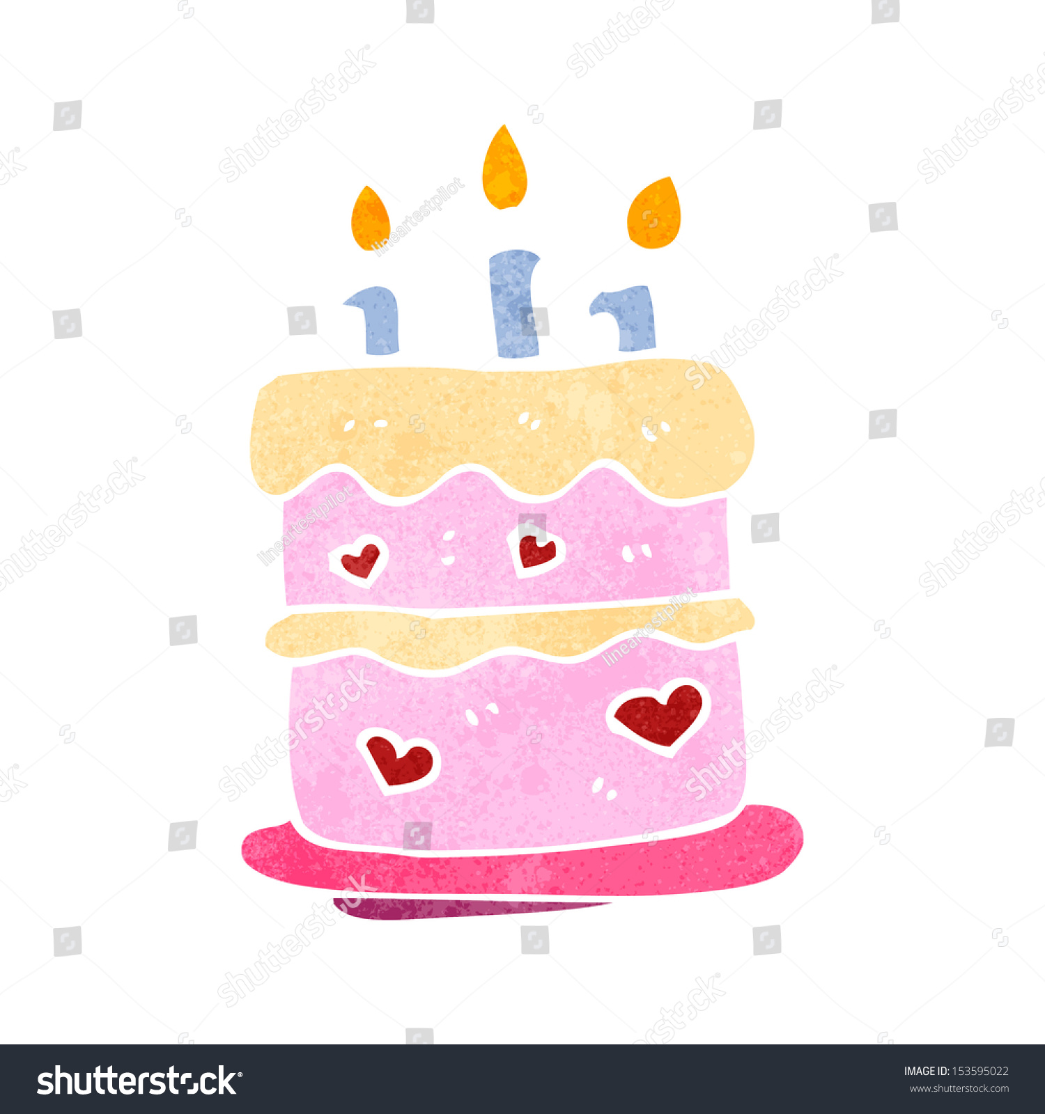 Retro Cartoon Cake Stock Vector (Royalty Free) 153595022 | Shutterstock