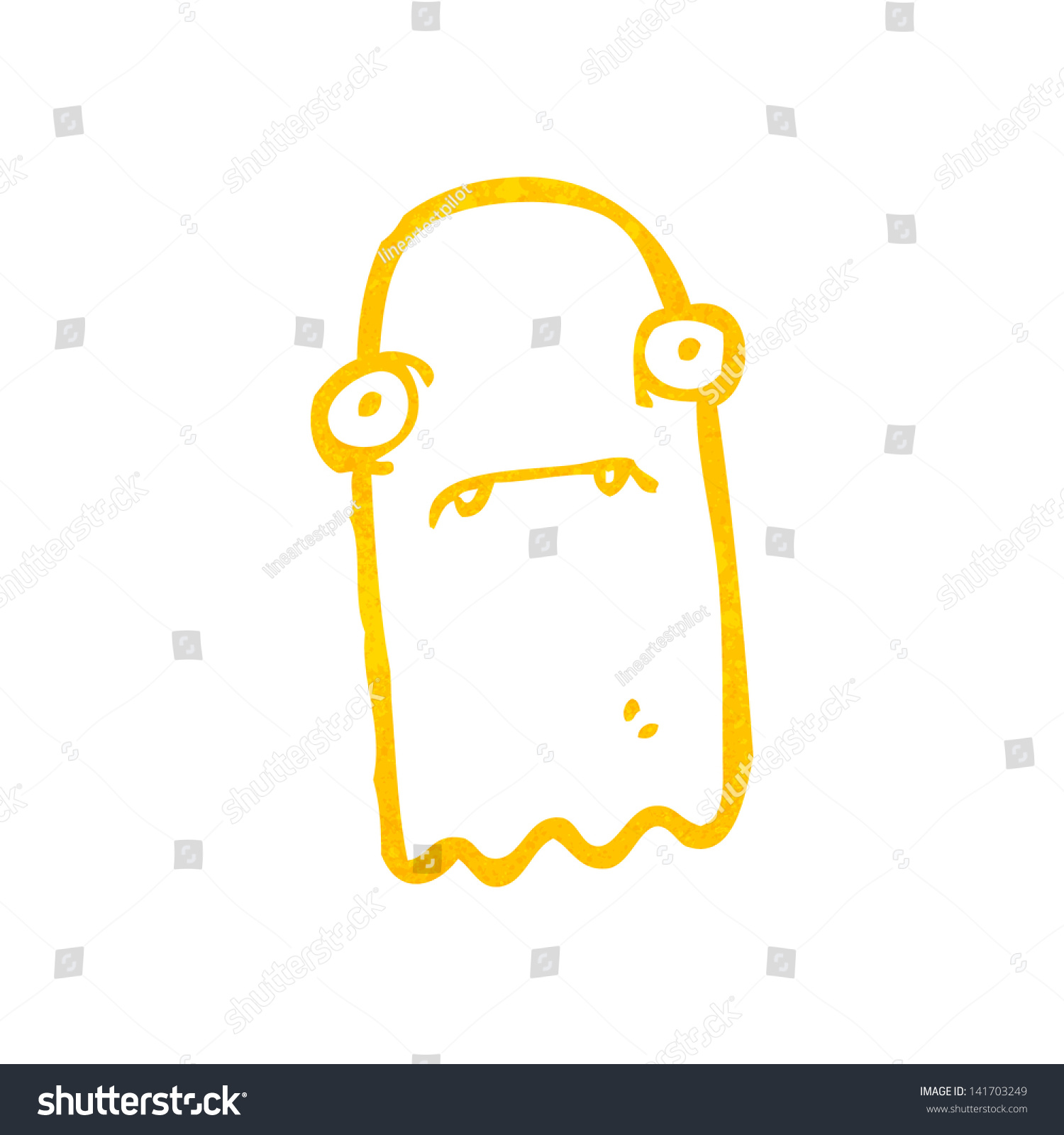 Retro Cartoon Invisible Ghost Stock Vector (Royalty Free) 141703249 ...