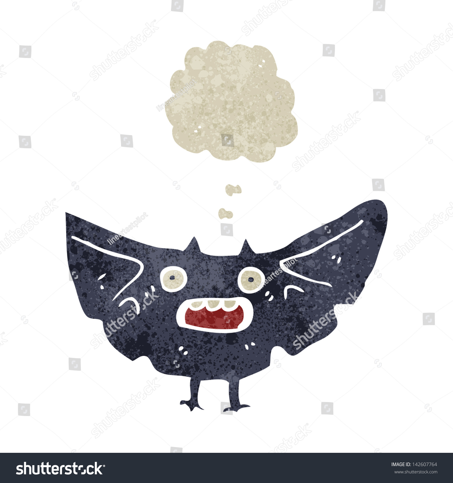 Retro Cartoon Singing Devil Stock Vector (Royalty Free) 142607764 ...