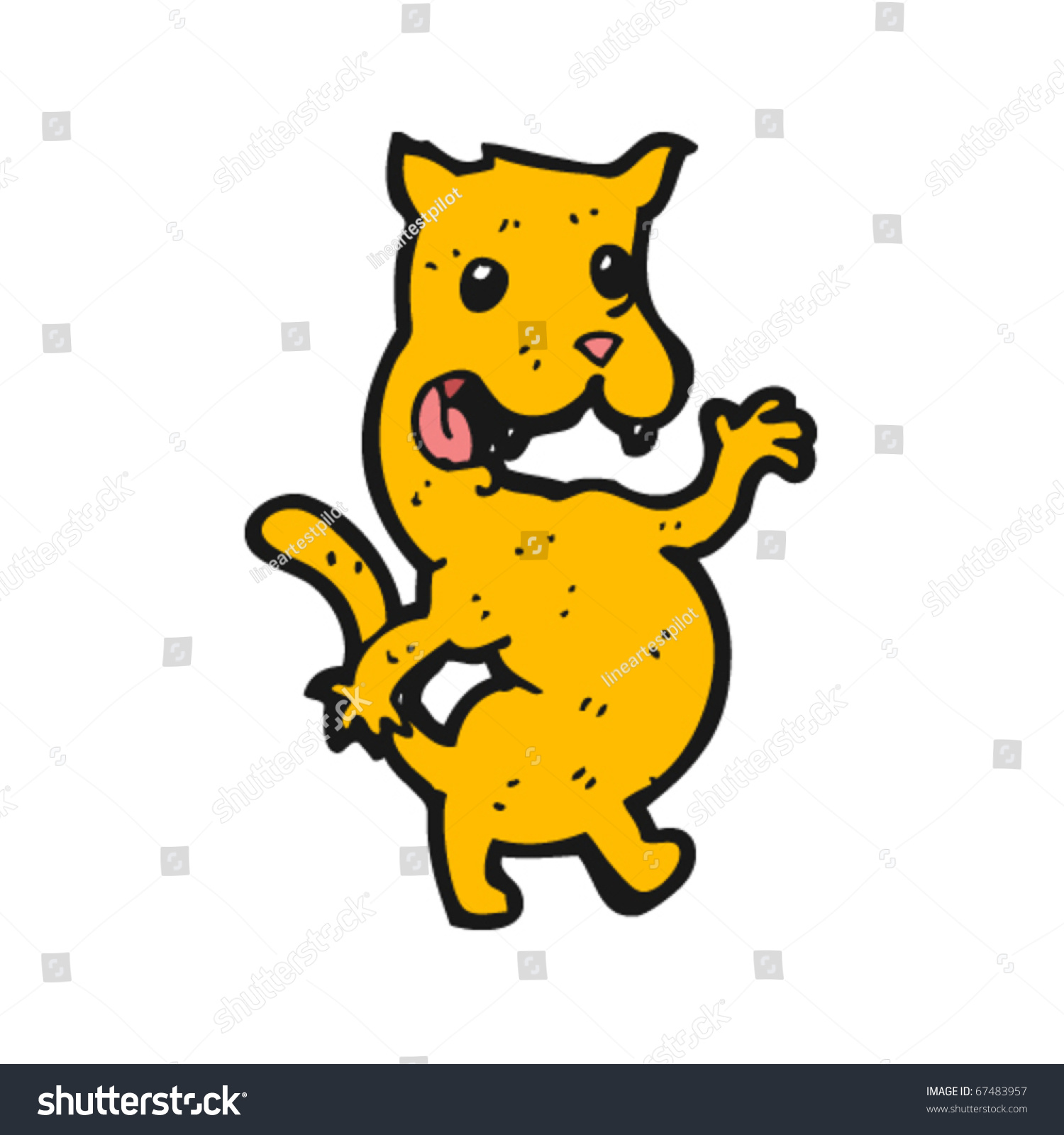 Retro Cat Cartoon Stock Vector (Royalty Free) 67483957 | Shutterstock