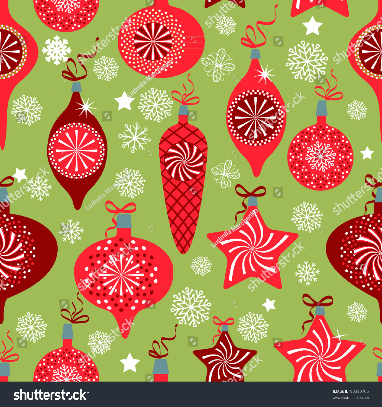 Retro Christmas Background Stock Vector (Royalty Free) 90390766 ...