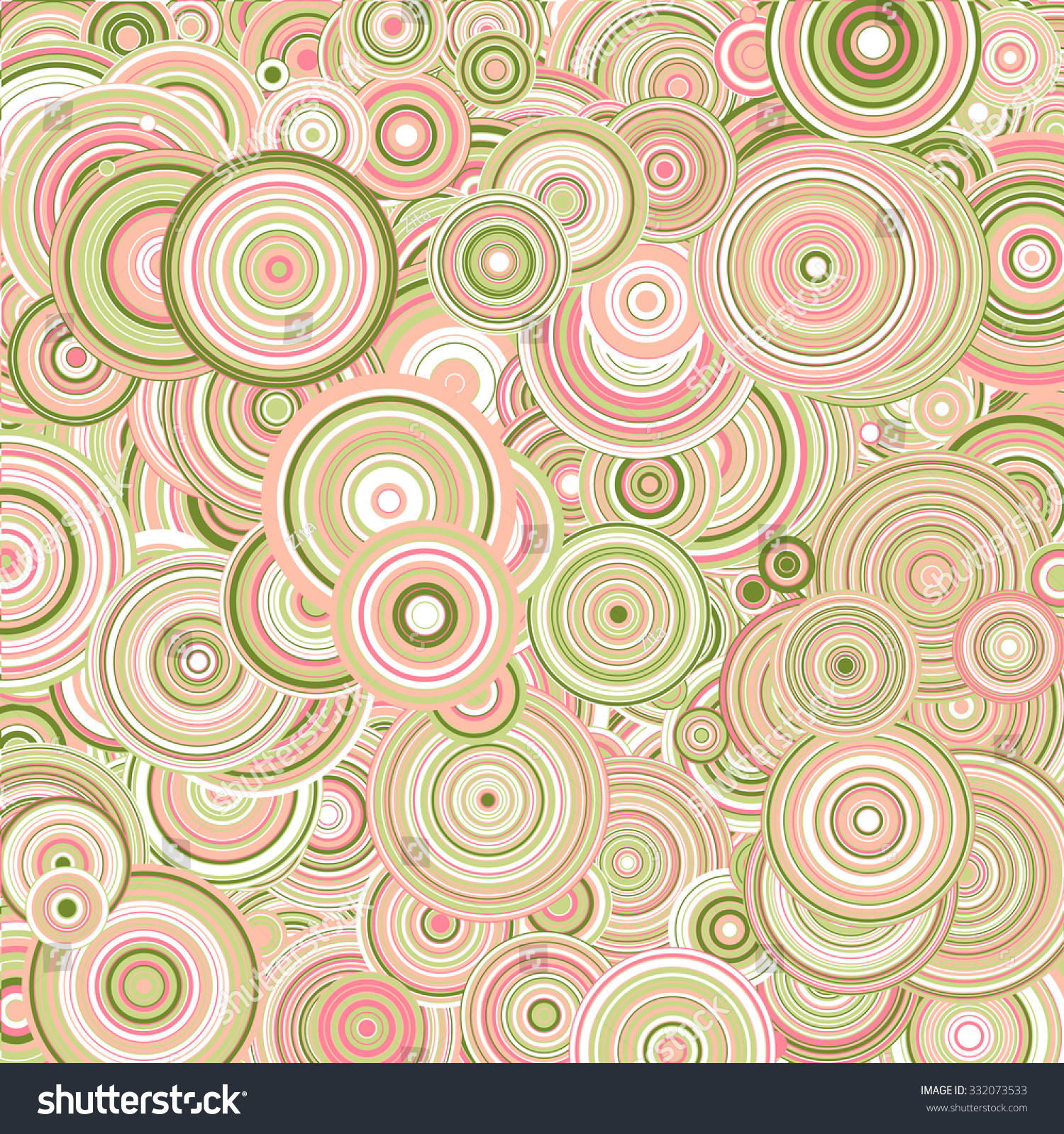Retro Circles Backgrounds Vector Illustration Stock Vector (Royalty ...