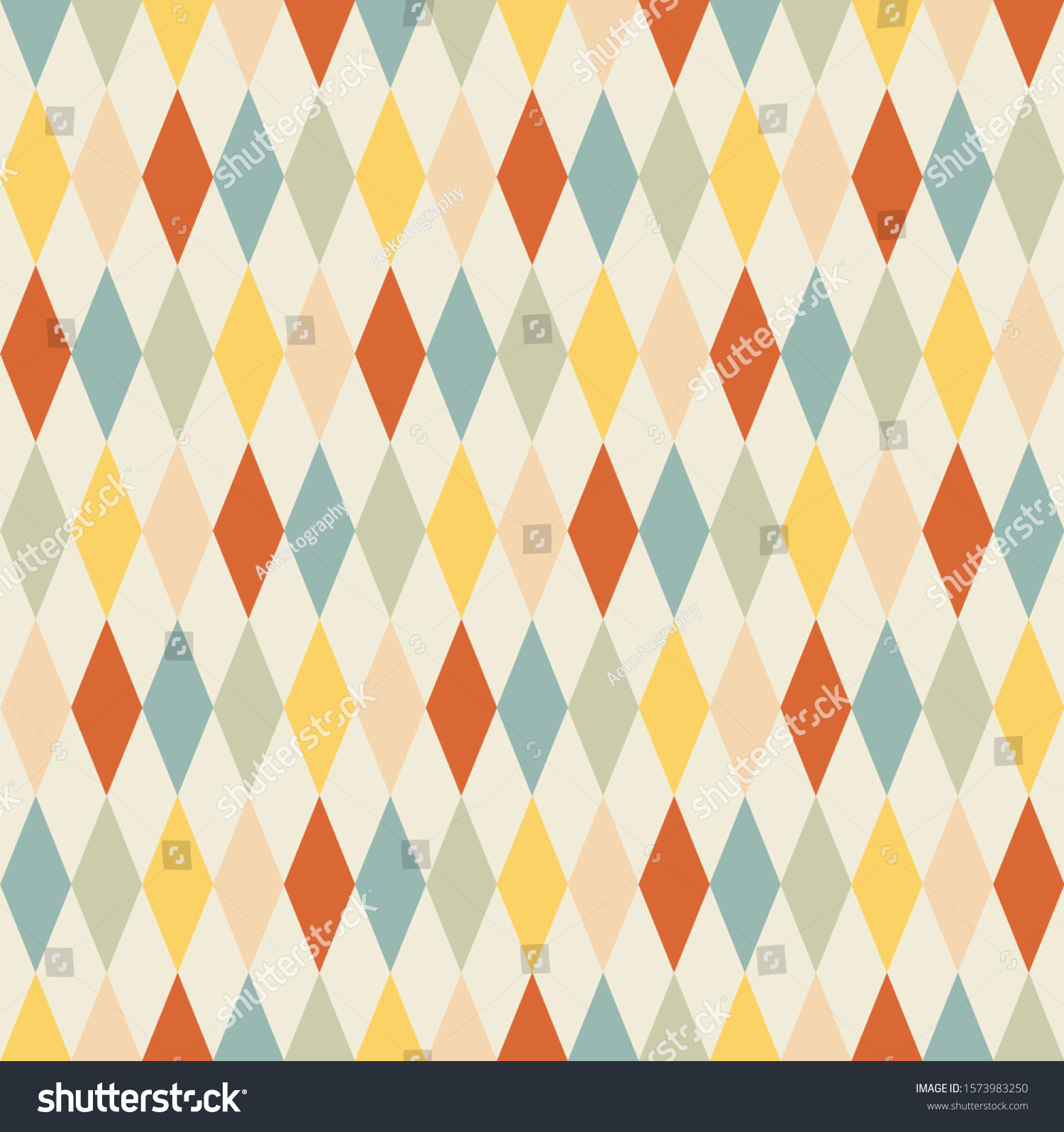 Retro Color Diamond Shape Background Stock Vector (Royalty Free ...