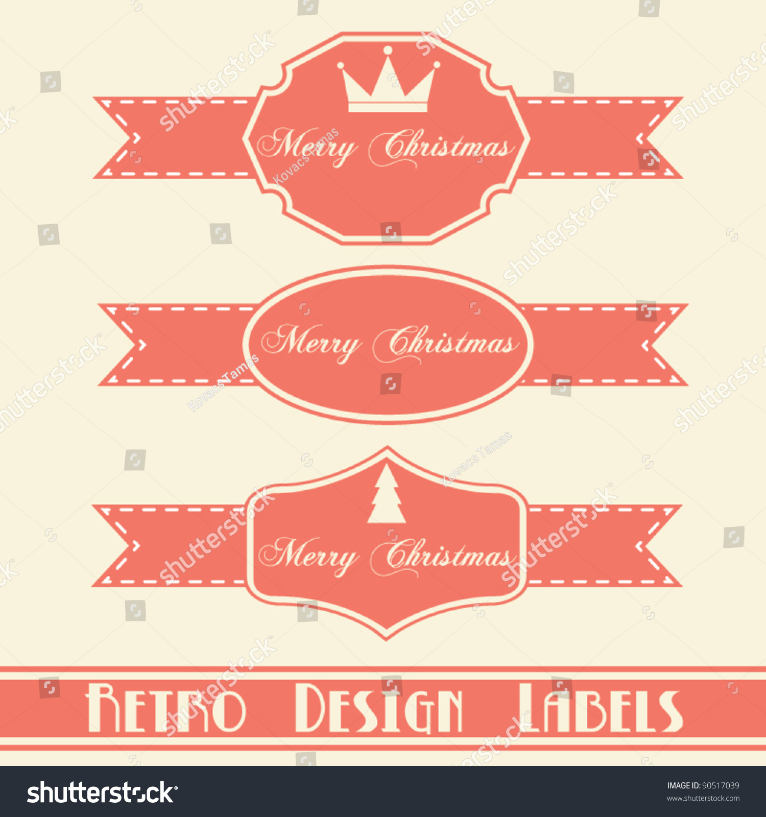 Retro Design Lebels Vector Illustration Stock Vector (Royalty Free ...
