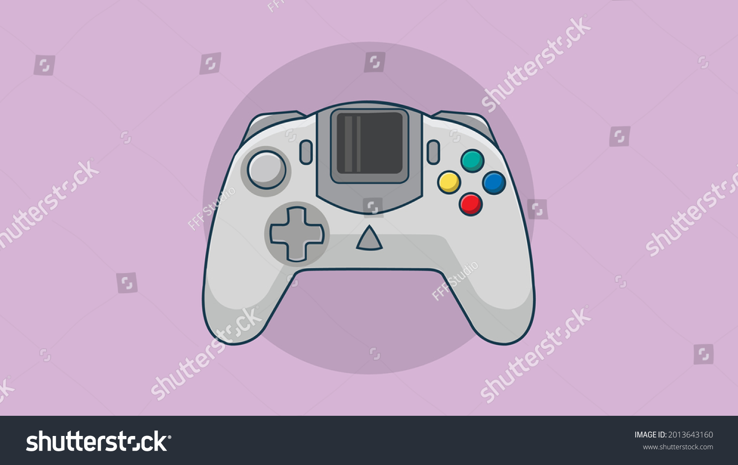 Retro Fighters Dreamcast Controller Vector Illustration Stock Vector ...