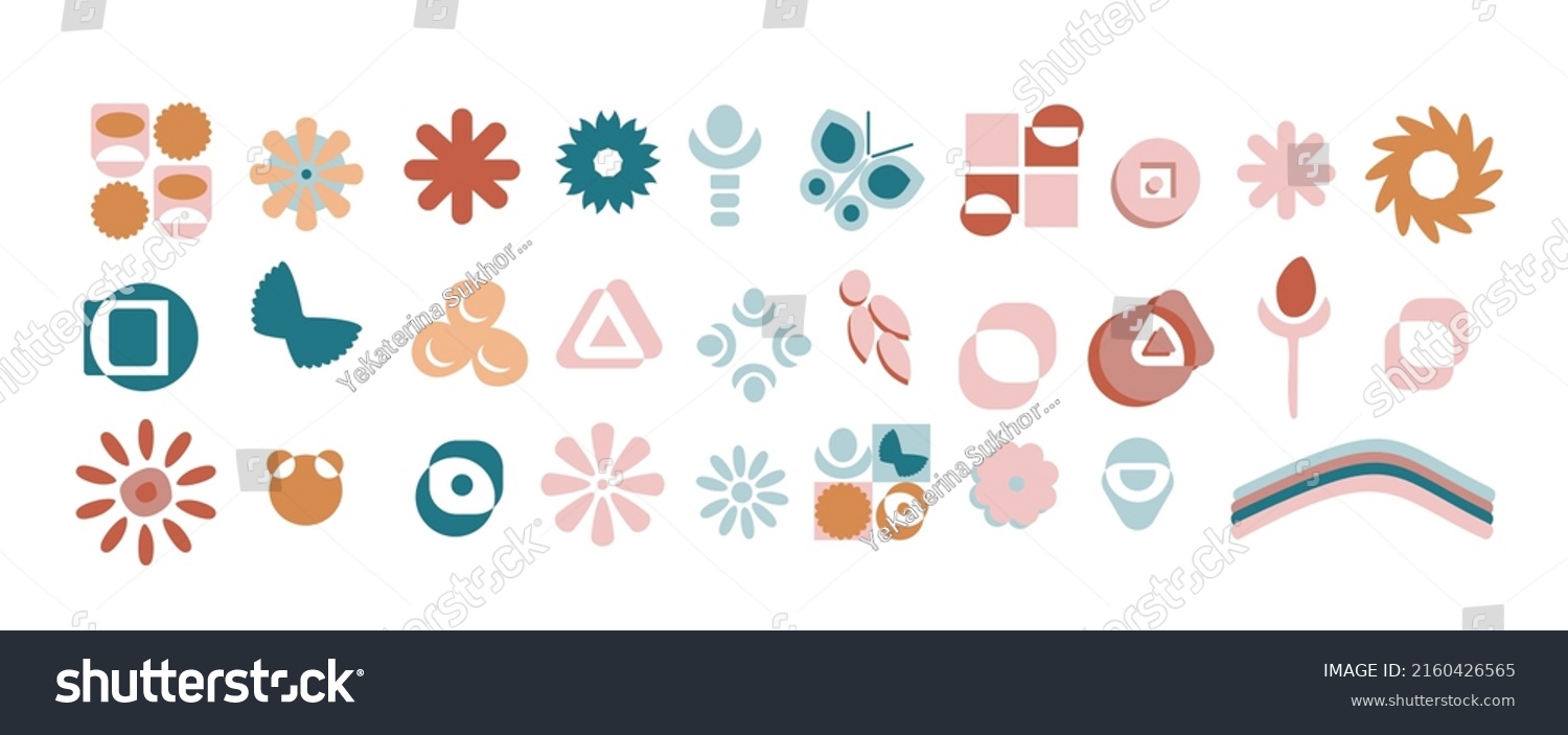 Retro Flower Power Design Elements Vector Stock Vector (Royalty Free ...