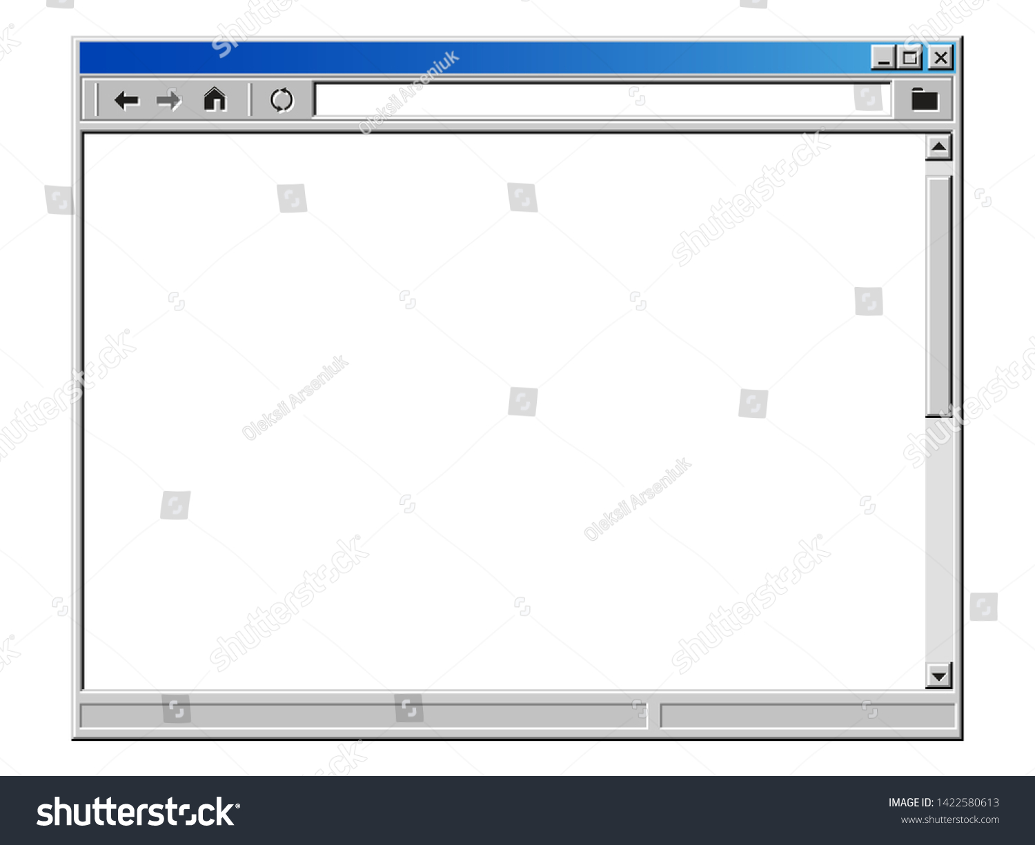 Ventana de navegador de Internet retro,: vector de stock (libre de ... Ventana de navegador de Internet retro,: vector de stock (libre de ...