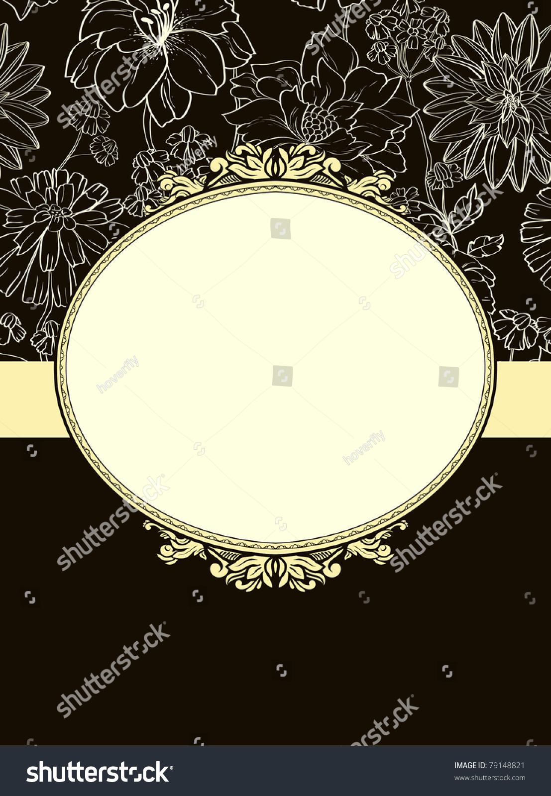 Retro Invitation Card Stock Vector (Royalty Free) 79148821 | Shutterstock