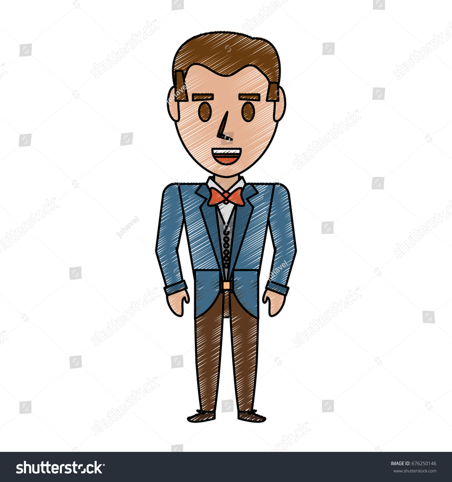 Retro Man Cartoon Stock Vector (Royalty Free) 676250146 | Shutterstock