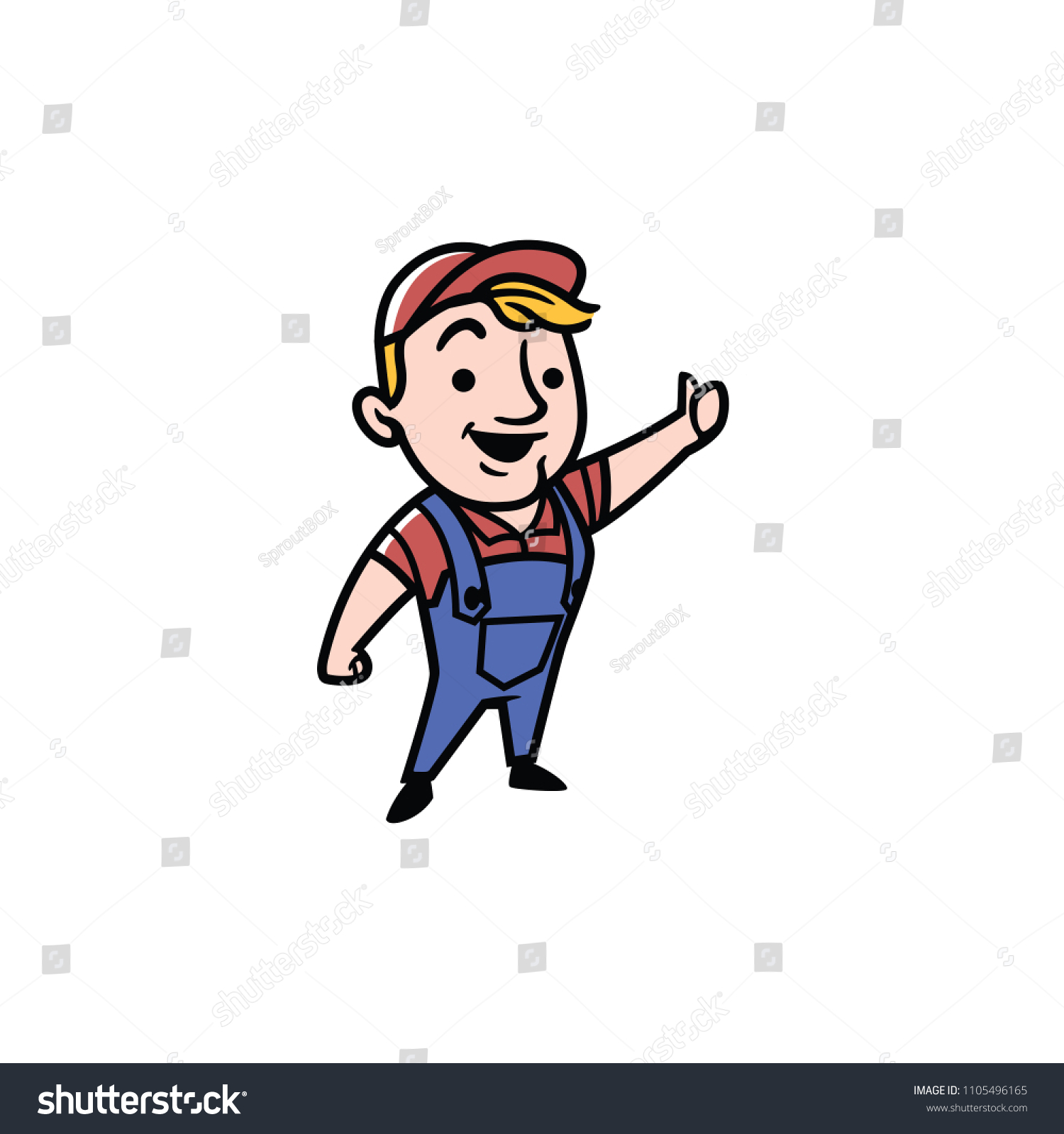 Retro Mascot Logo Stock Vector (Royalty Free) 1105496165 | Shutterstock
