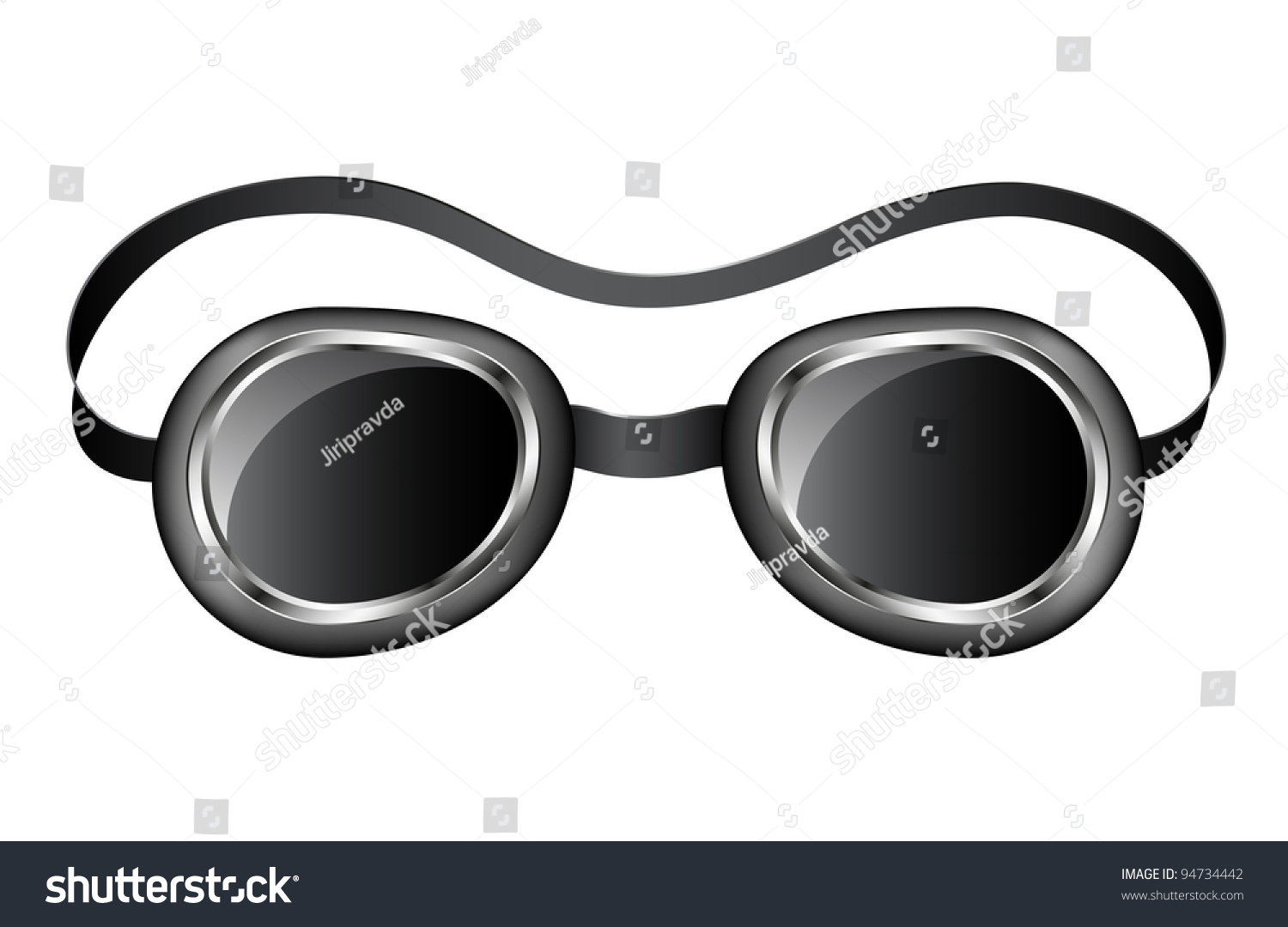 Retro Motorcycle Goggles Stock Vector Illustration 94734442 : Shutterstock