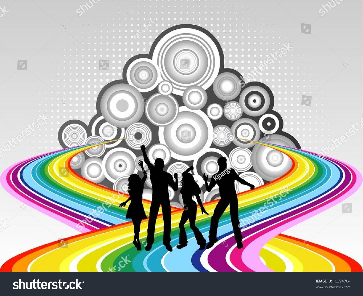 Retro Party Background Stock Vector (Royalty Free) 10394704