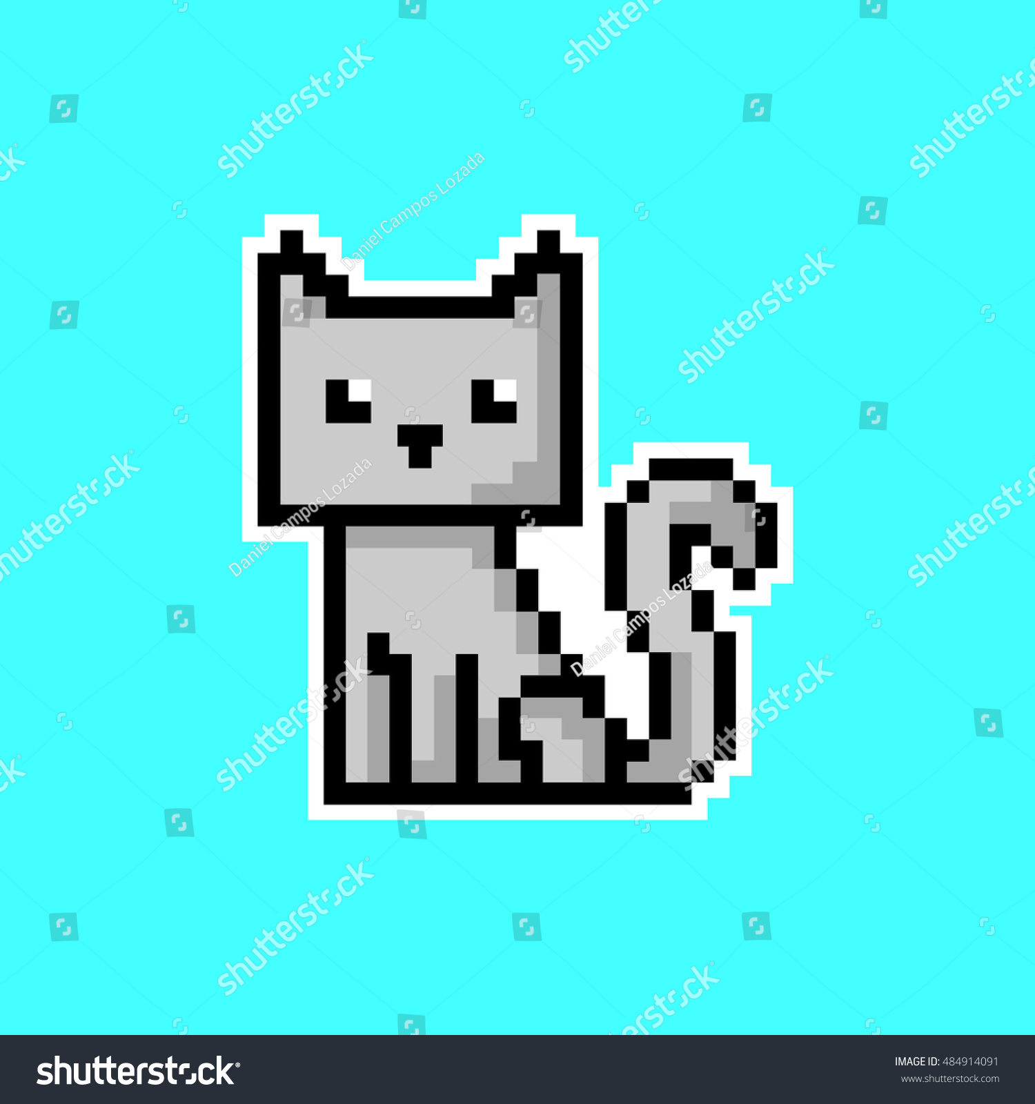 1,112 Black cat pixel Stock Vectors, Images & Vector Art | Shutterstock