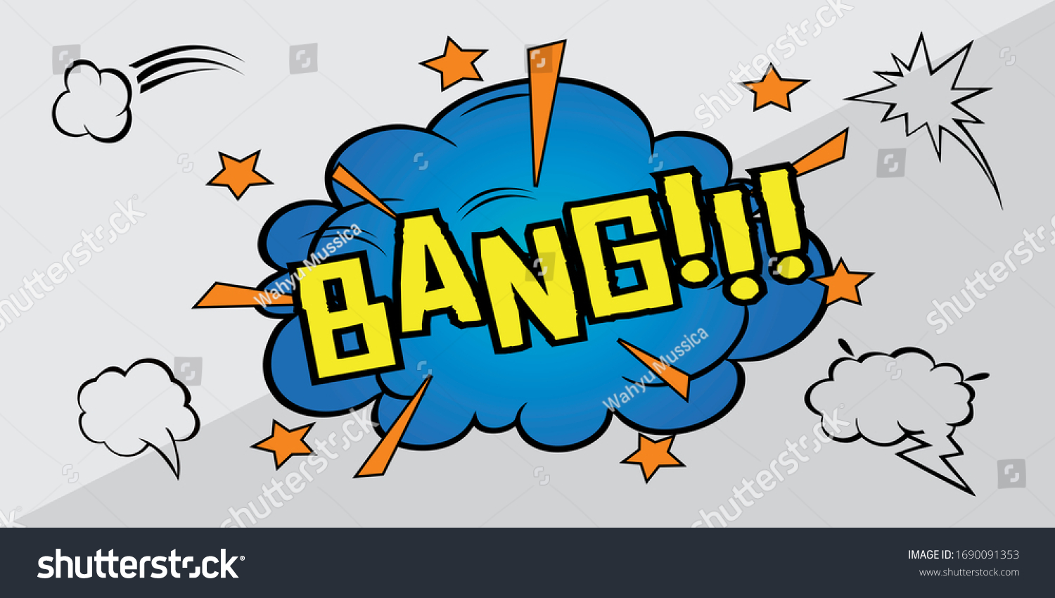 Retro Pop Art Comic Shout Seamless Stock Vector (Royalty Free ...