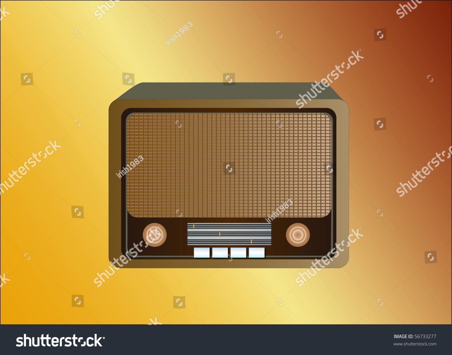 Retro Radio Background On Separate Layer: Vector có sẵn (miễn phí bản ...