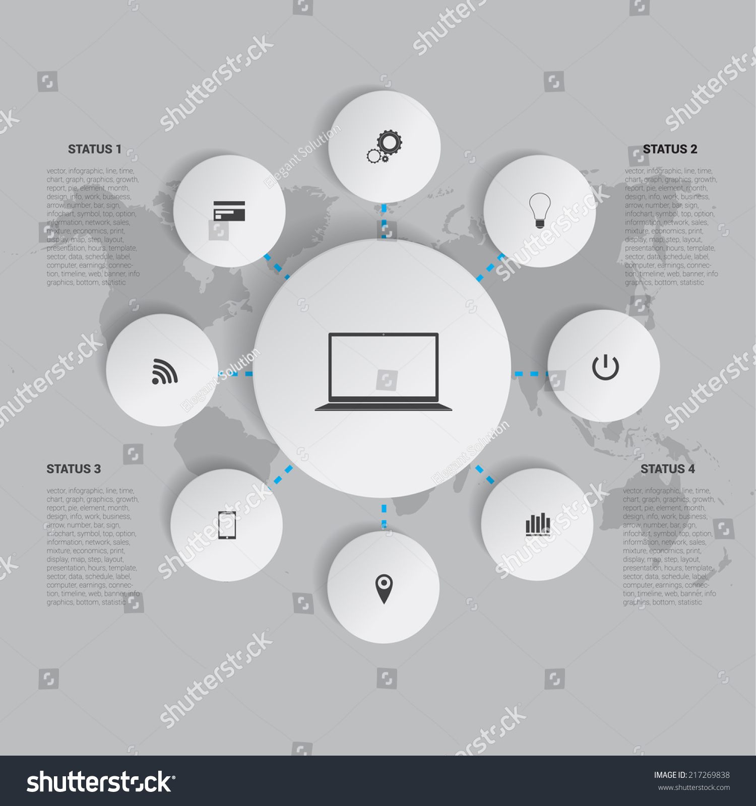 Retro Timeline Infographic Vector Design Stock Vector (Royalty Free ...