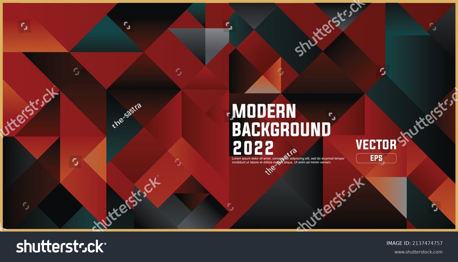 Retro Triangles Background Mesh Gradient Abstract Stock Vector (Royalty Free) 2137474757 ...