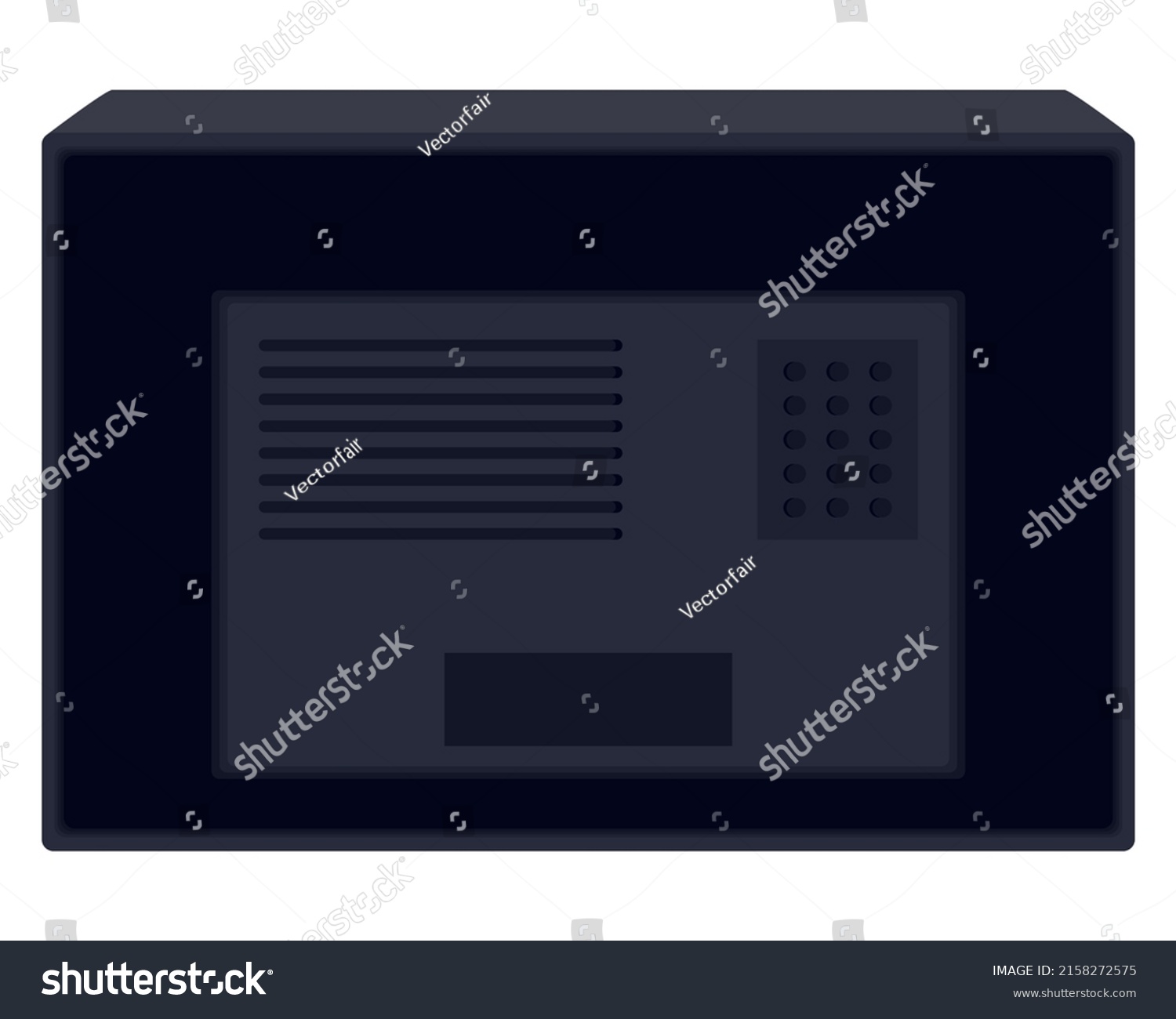 Retro Tv Back Position Appliance Stock Vector (Royalty Free) 2158272575 ...