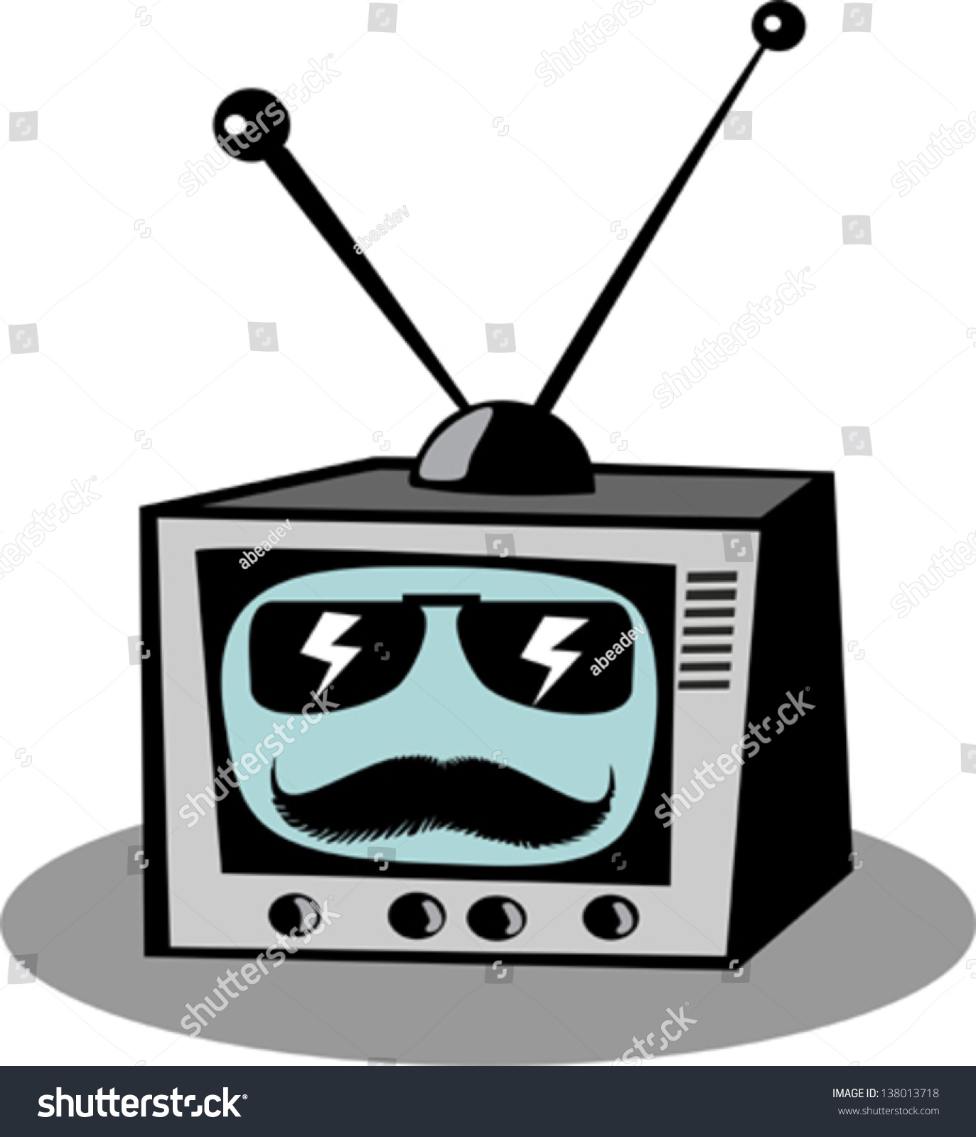 Retro Tv Character Stock Vector (Royalty Free) 138013718 | Shutterstock