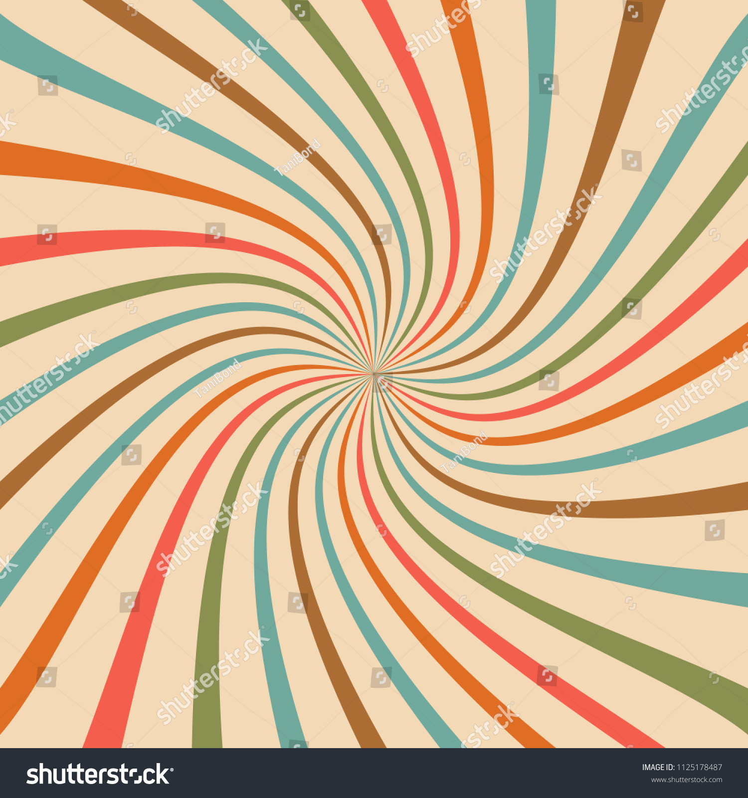 Retro Vintage Rays Background Stock Vector (Royalty Free) 1125178487 ...