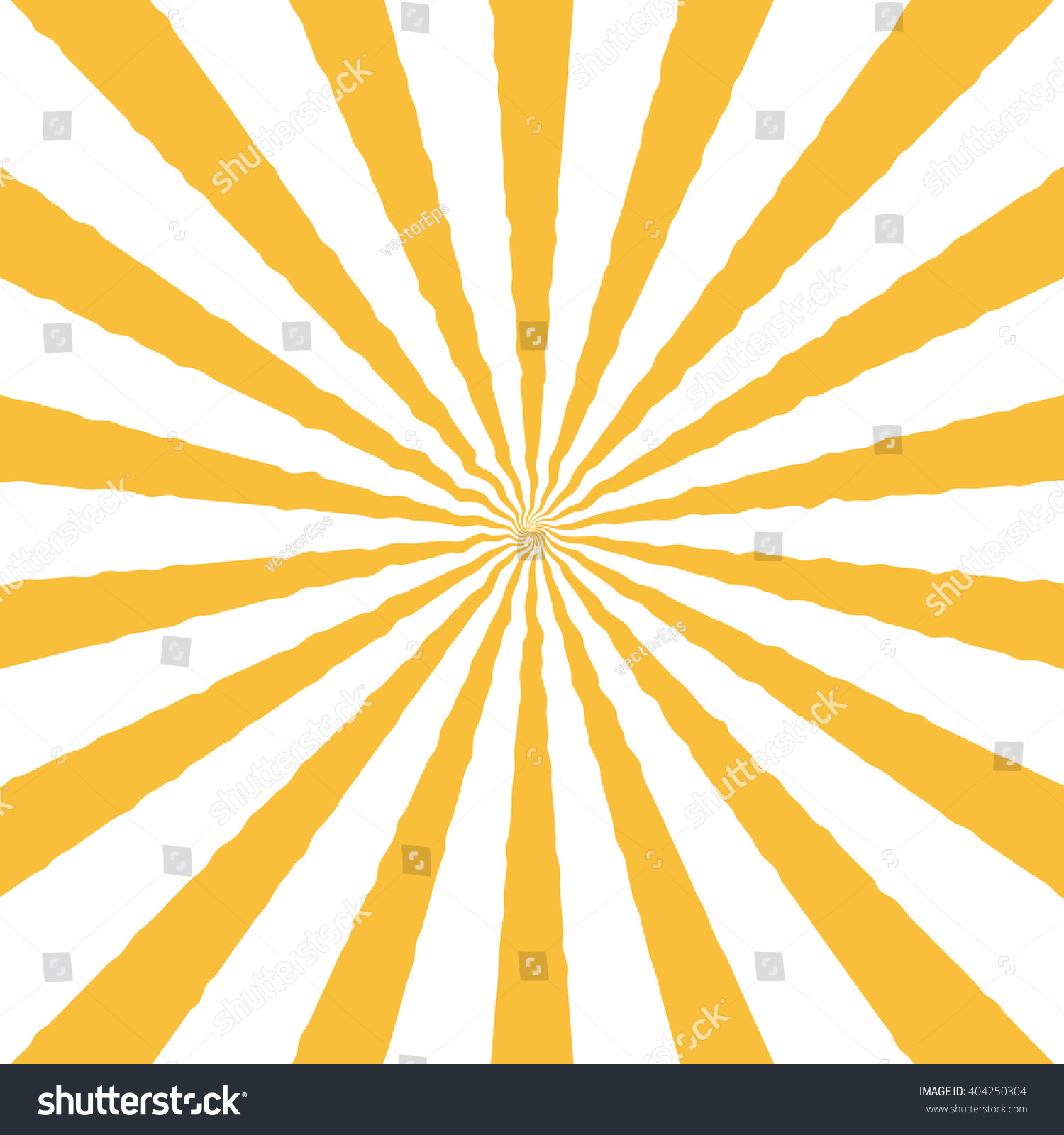 Retro Wave Sunburst Background Centric Yellow Stock Vector Royalty