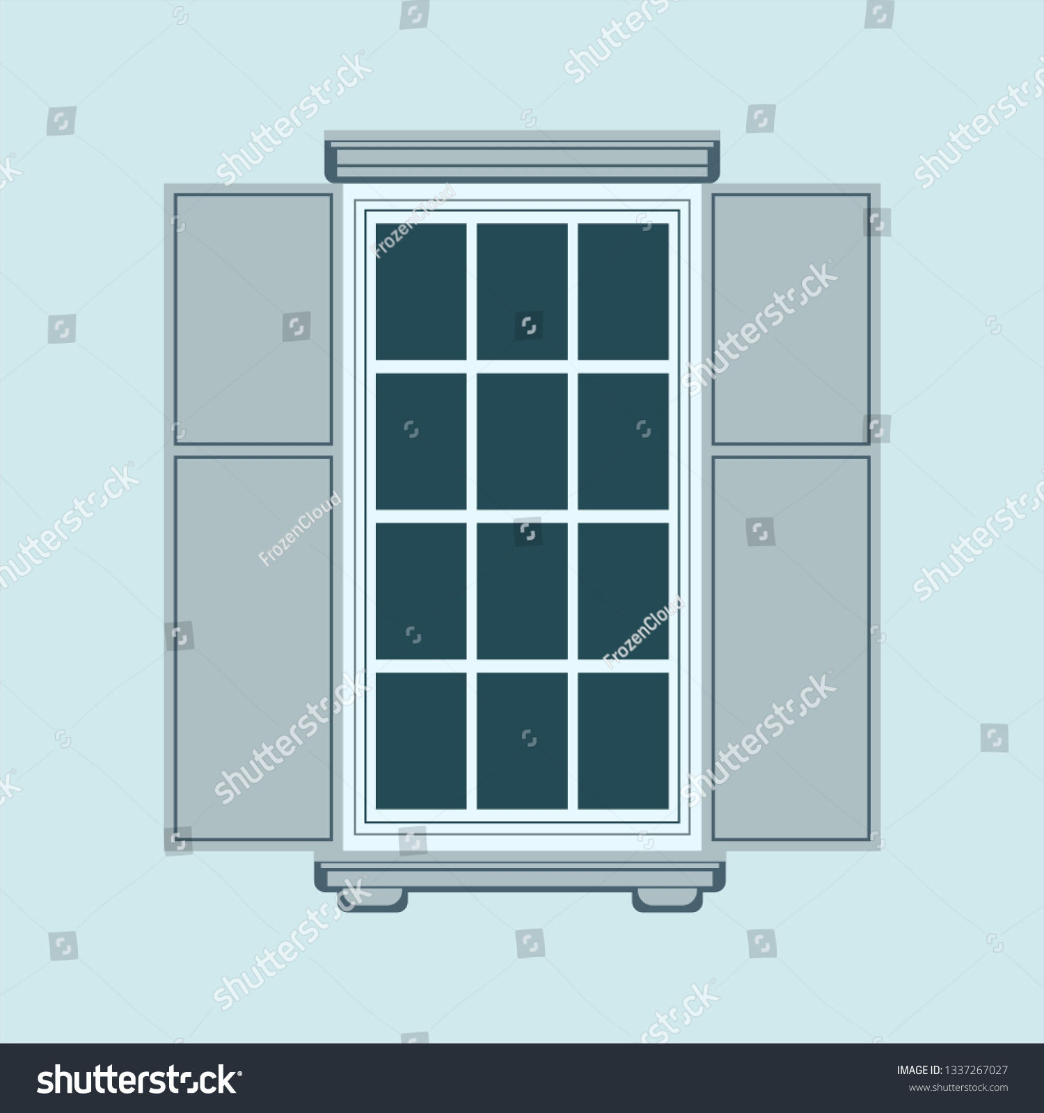 Retro Windows Icon Stock Vector (Royalty Free) 1337267027