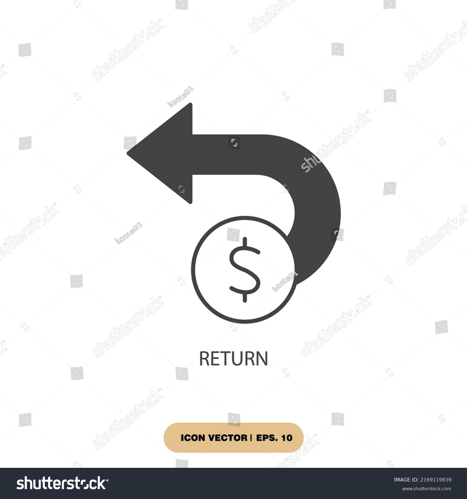 Return Icons Symbol Vector Elements Infographic Stock Vector (Royalty ...