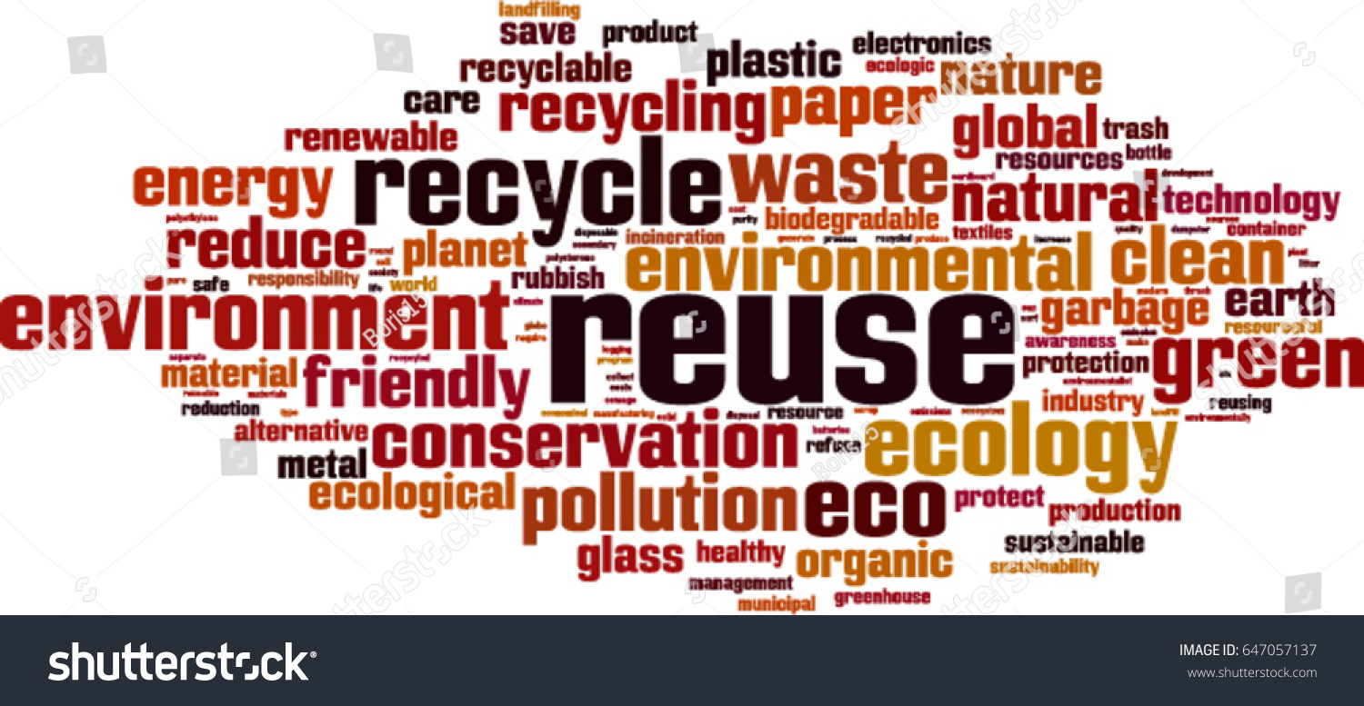 Reuse Word Cloud Concept Vector Illustration Stock Vector (Royalty Free ...