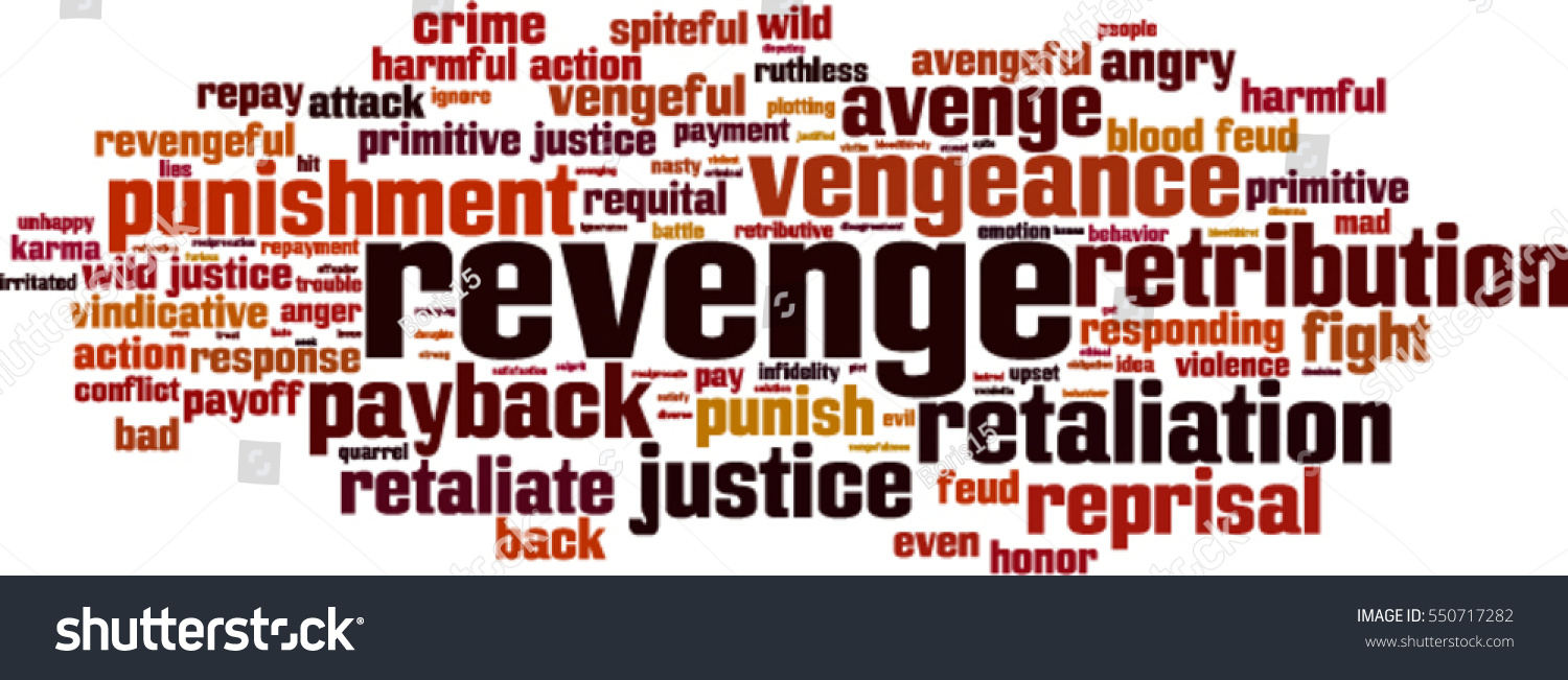 Revenge Word Cloud Concept Vector Illustration Stock Vector (Royalty ...