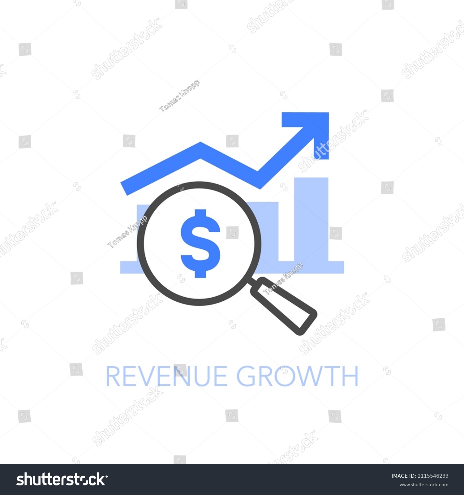 Revenue Growth Symbol Magnifier Growing Chart Stock Vector (Royalty ... Revenue Growth Symbol Magnifier Growing Chart Stock Vector (Royalty ...