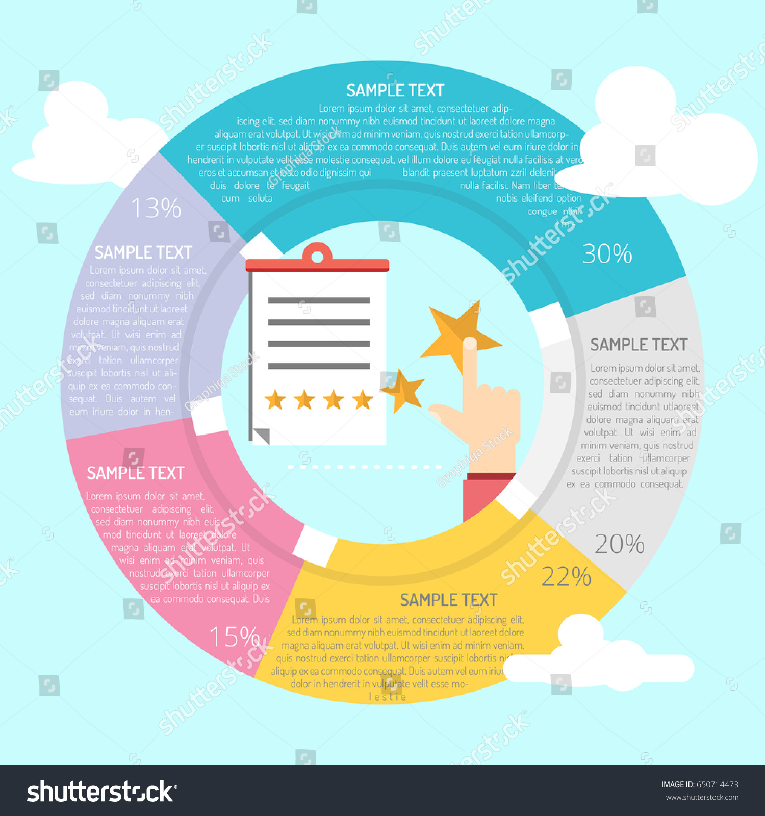 Review Infographic Stock Vector (Royalty Free) 650714473 | Shutterstock
