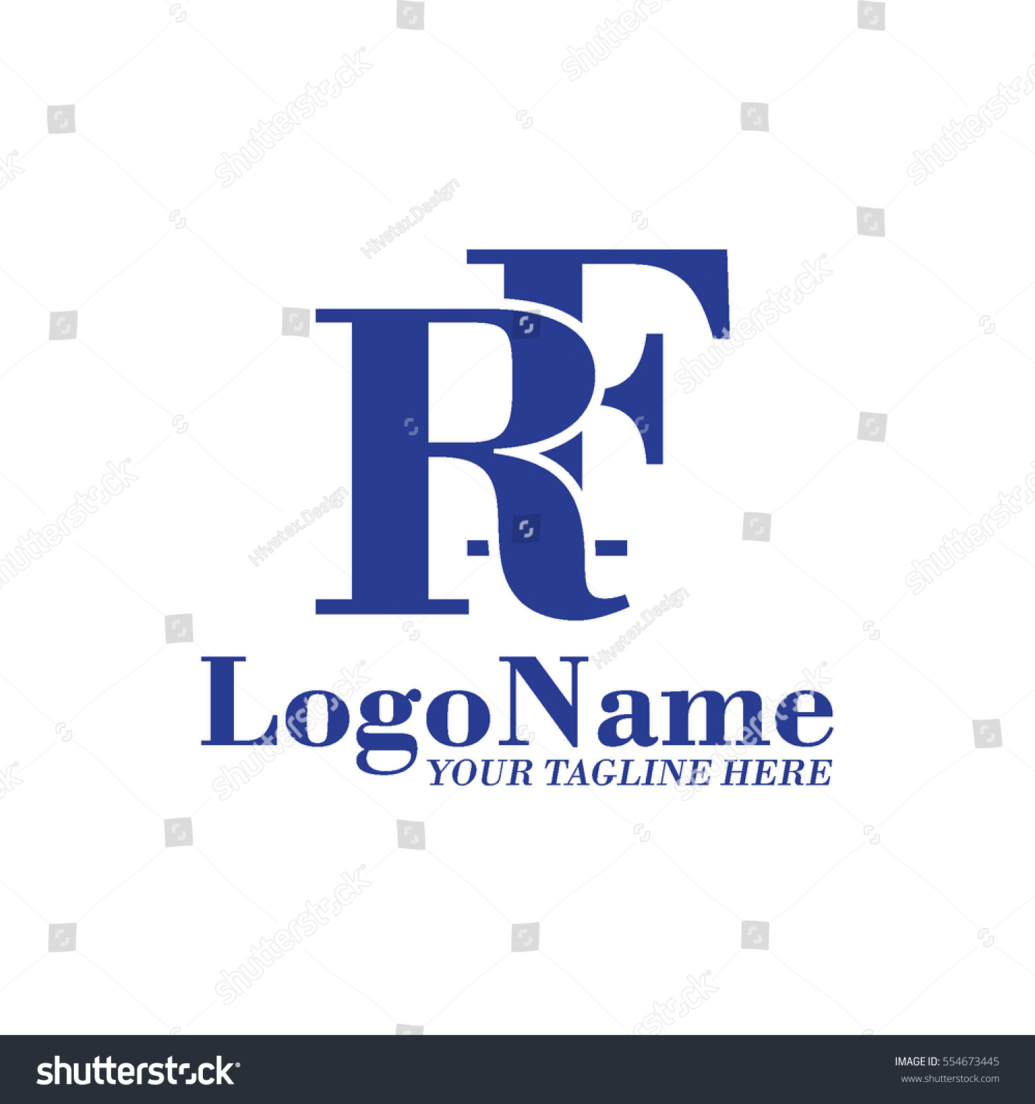 Rf Logo Stock Vector 554673445 - Shutterstock