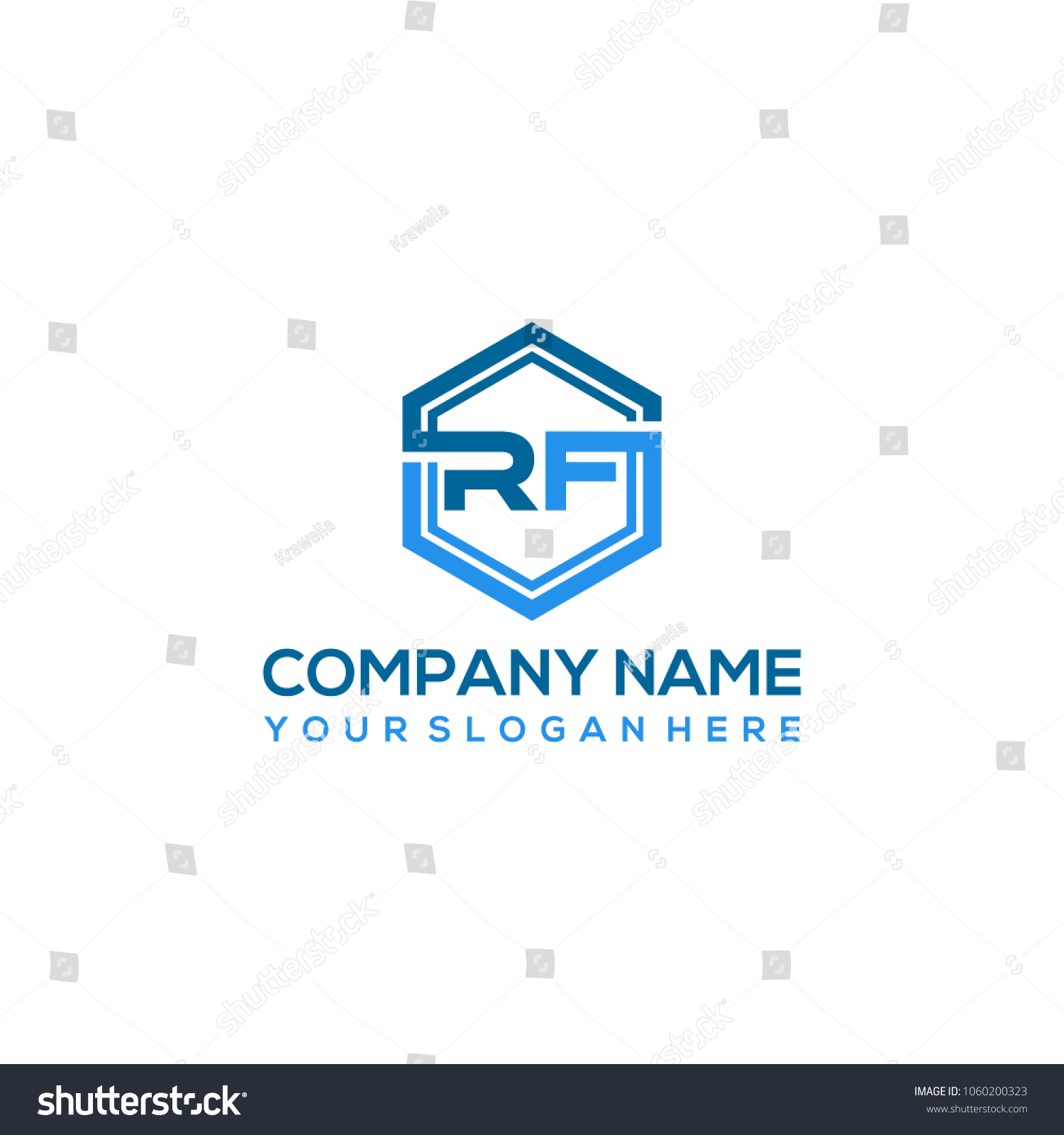 Rf Logo Letter Initial Abstract Polygonal Stock Vector (Royalty Free ...