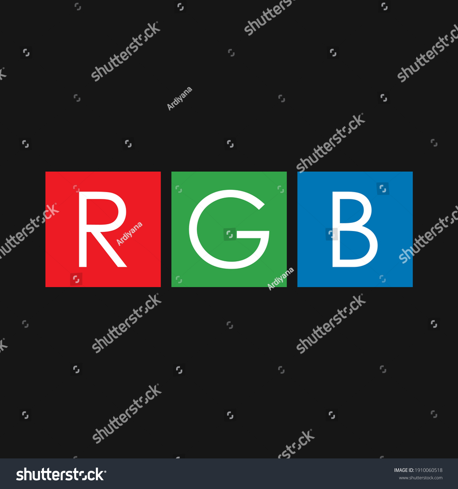 Rgb Color Logo Vector Graphics Stock Vector (Royalty Free) 1910060518