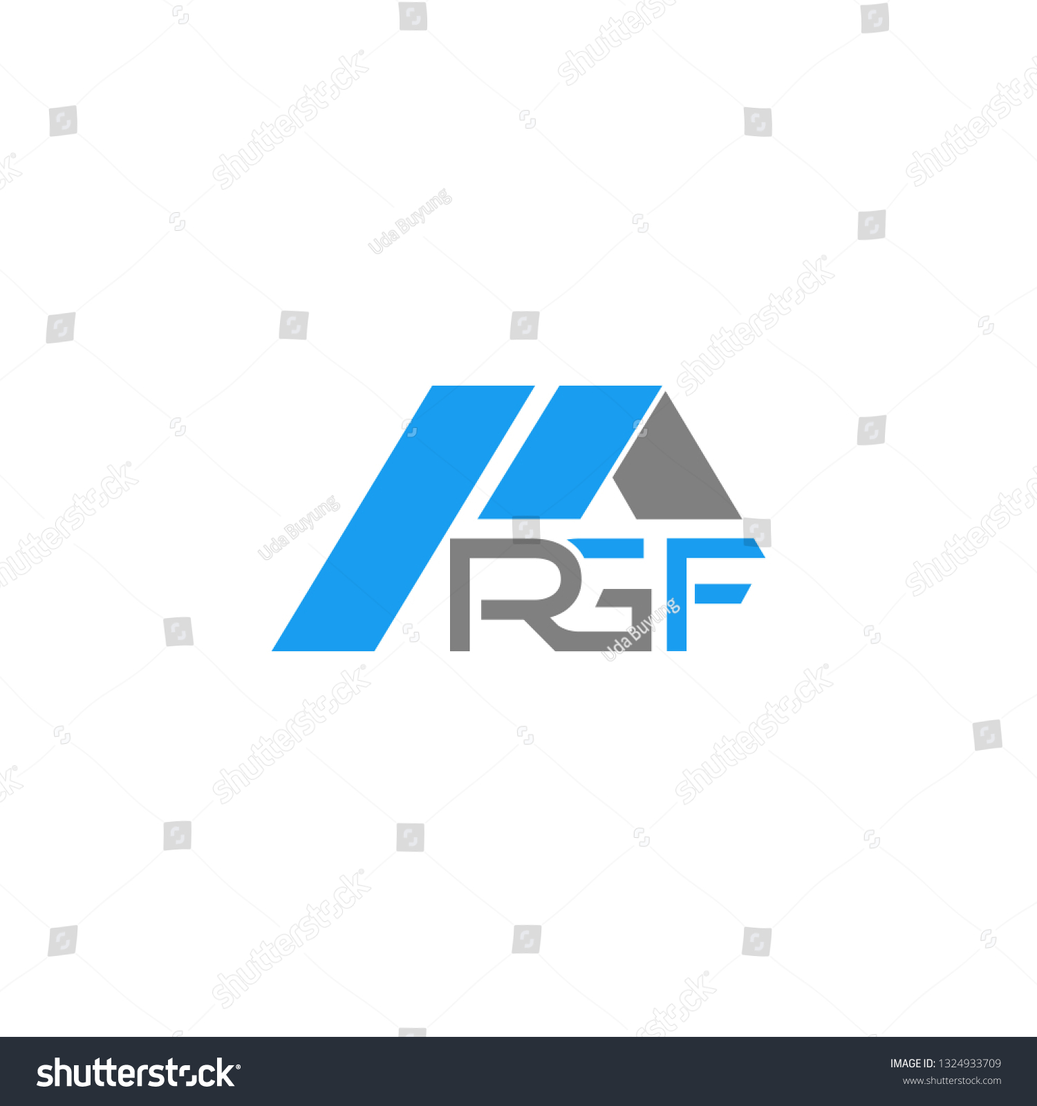 Rgf Letter Logo Stock Vector (Royalty Free) 1324933709 | Shutterstock