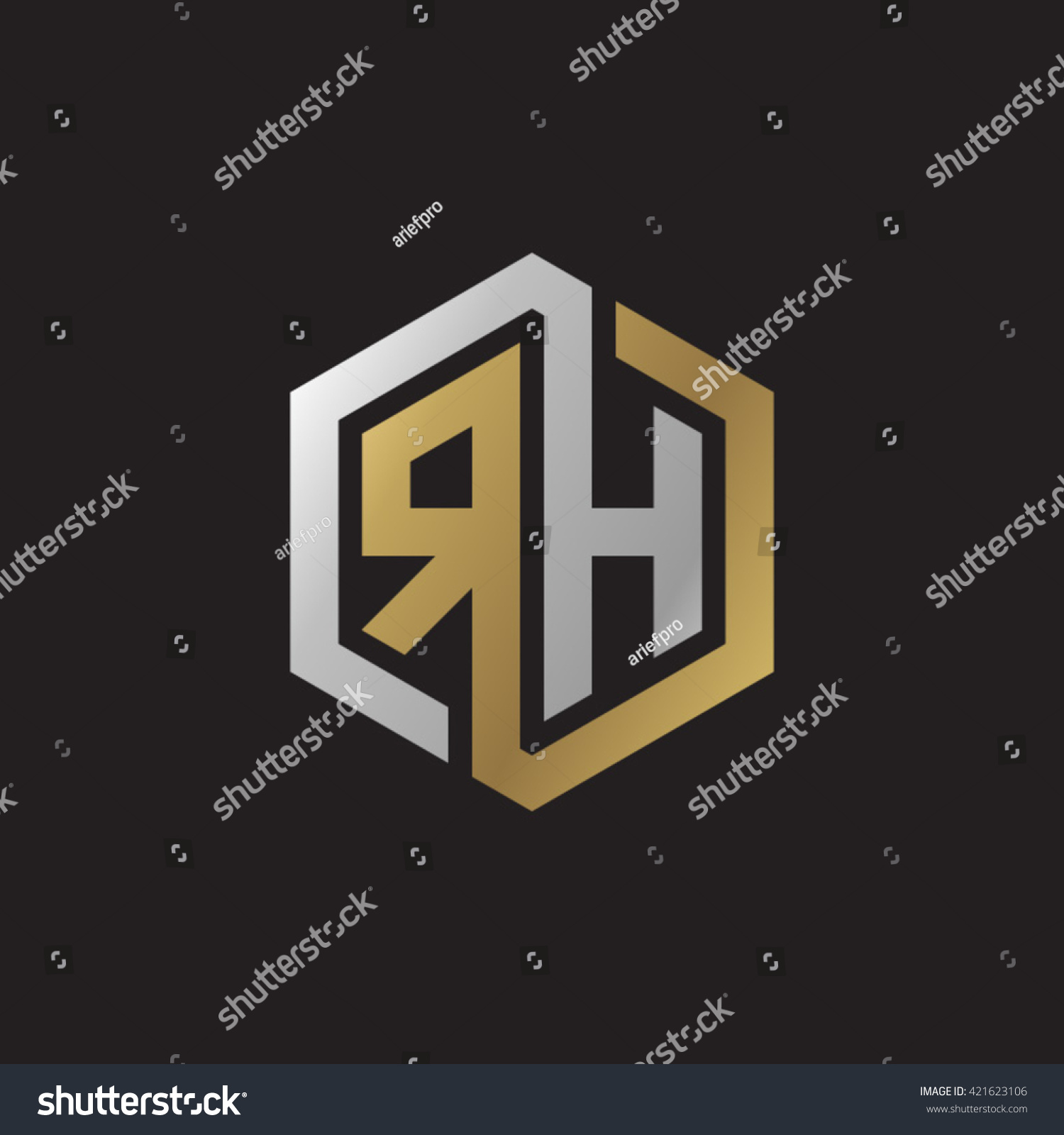 Rh Initial Letters Looping Linked Hexagon Stock Vector (Royalty Free ... Rh Initial Letters Looping Linked Hexagon Stock Vector (Royalty Free ...
