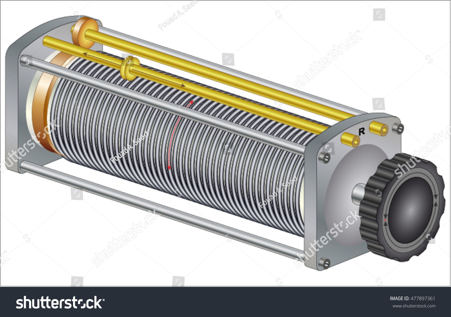 Rheostat Stock Vector (Royalty Free) 477897361 | Shutterstock