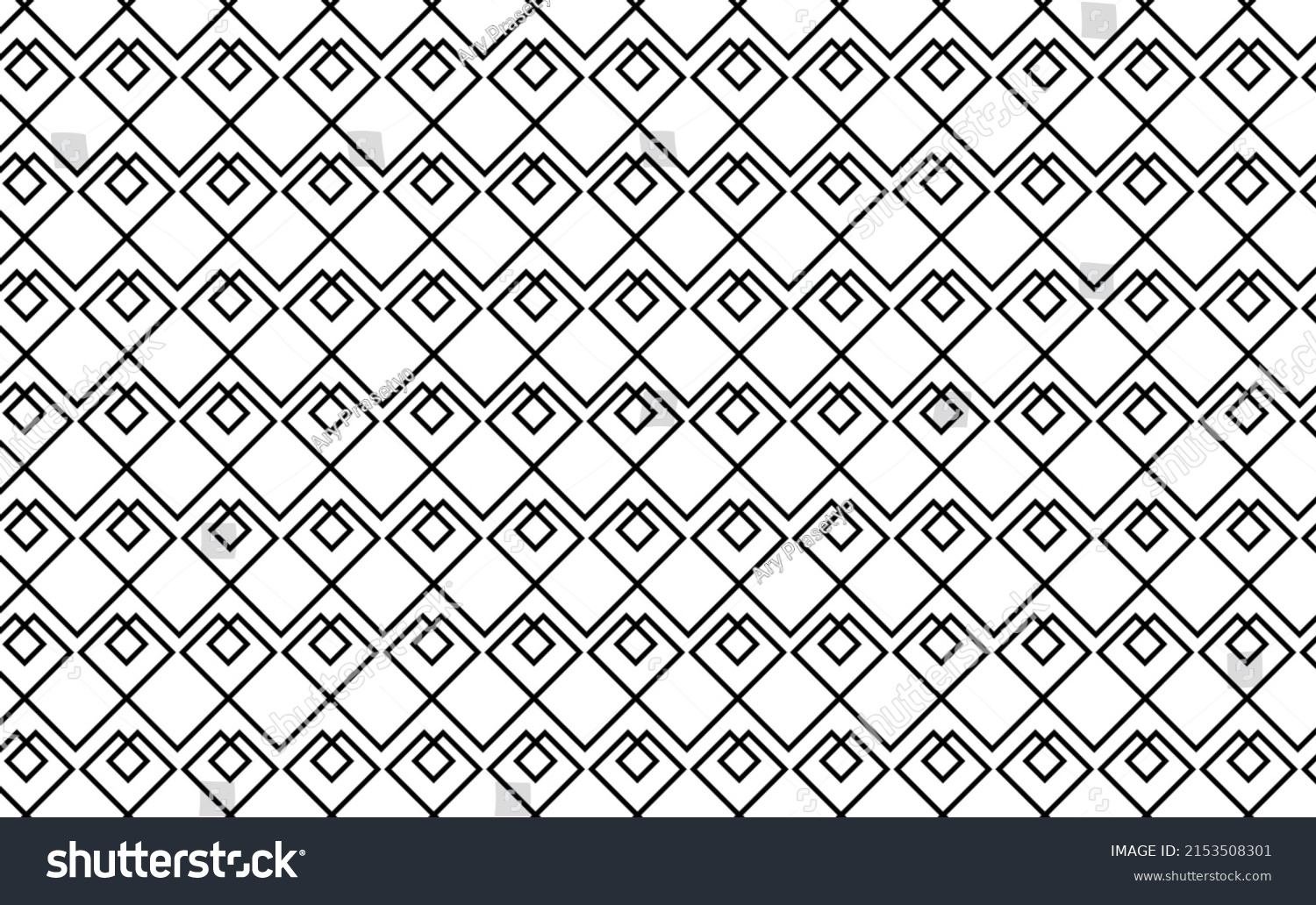 Rhombus Line Art Pattern Intertwined Angular Stock Vector (Royalty Free ...